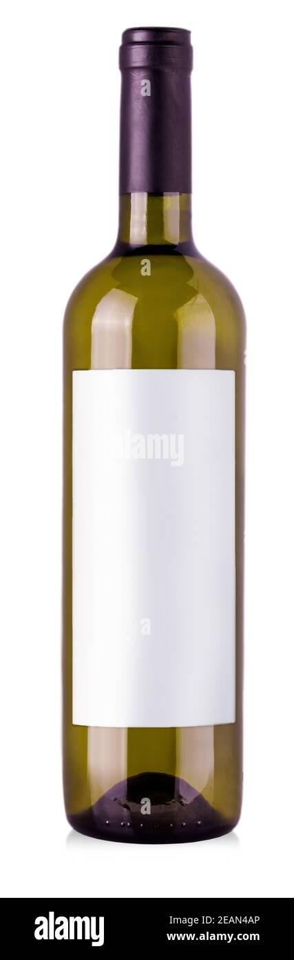 White bottle wineglass on Cut Out Stock Images & Pictures - Alamy
