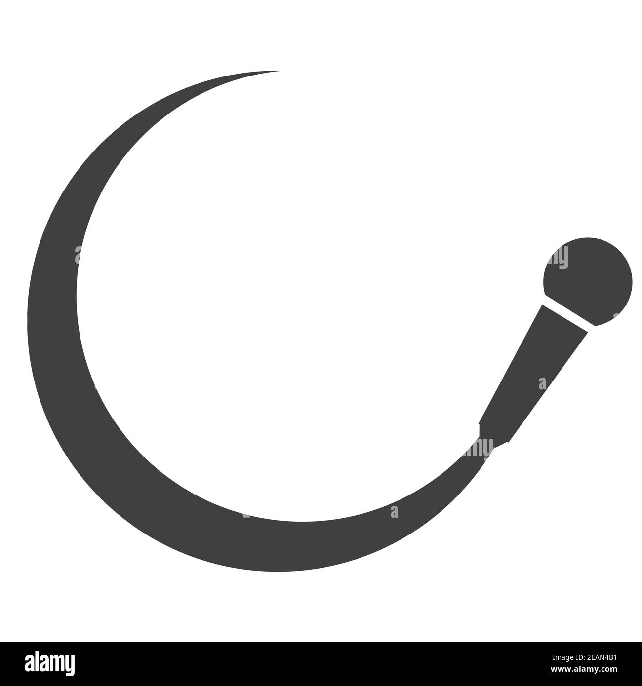 Microphone Template with curve - Podcast, Interview or Recording Stock ...