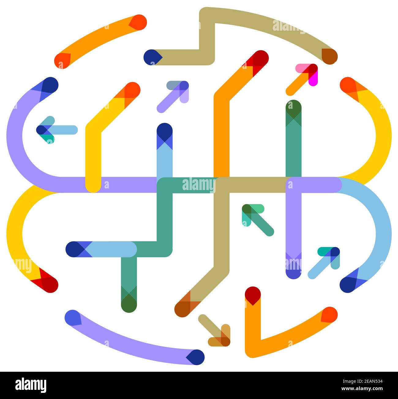 Development of brainstorming communication. graphic Stock Photo - Alamy