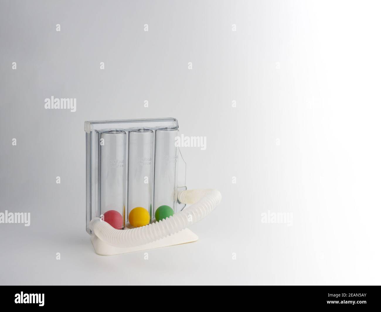 Lung testing and management equipment On a white background Stock Photo ...