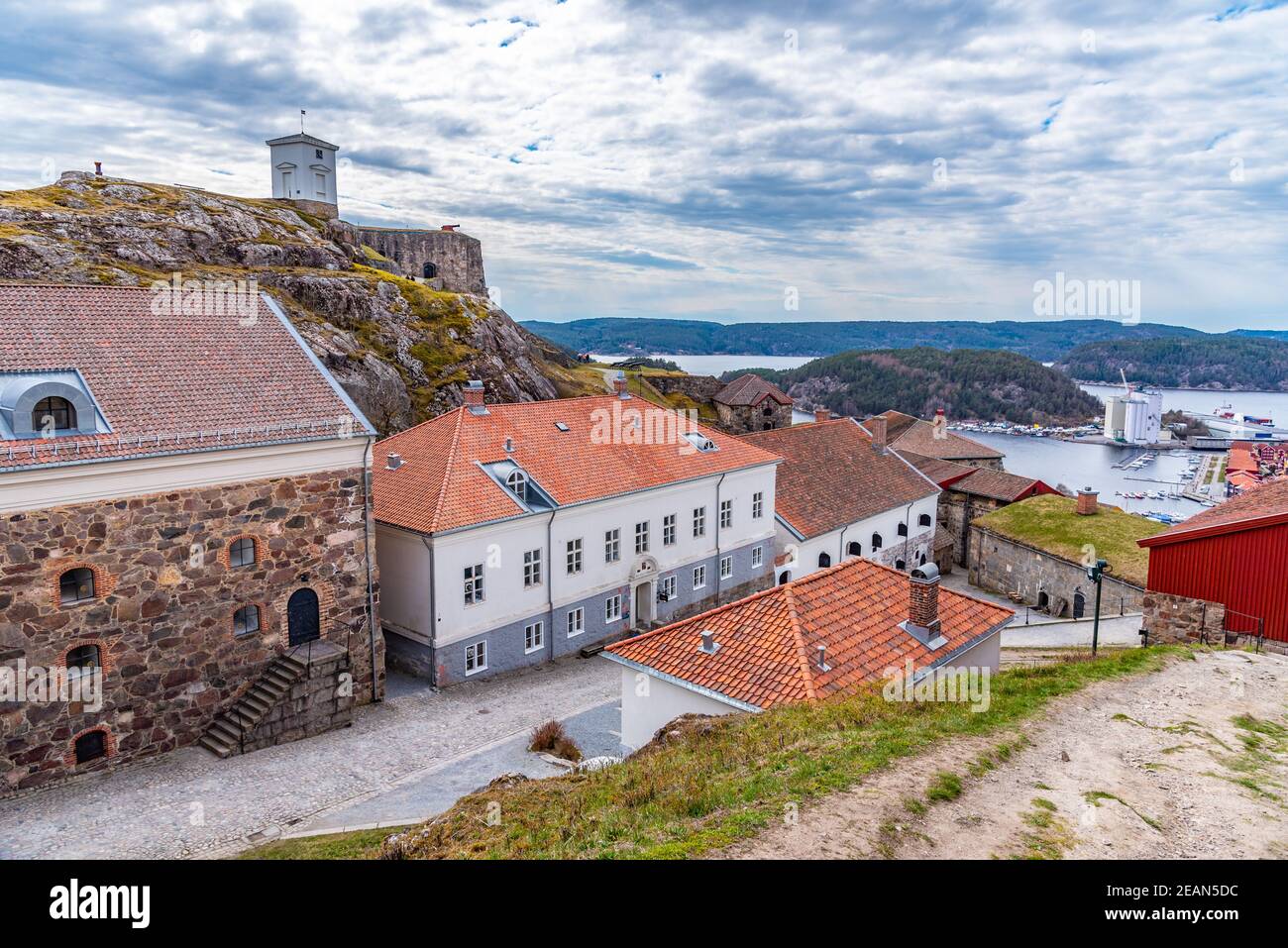 Inner courtyard of fredriksten fortress in Halden, Norway Stock Photo ...