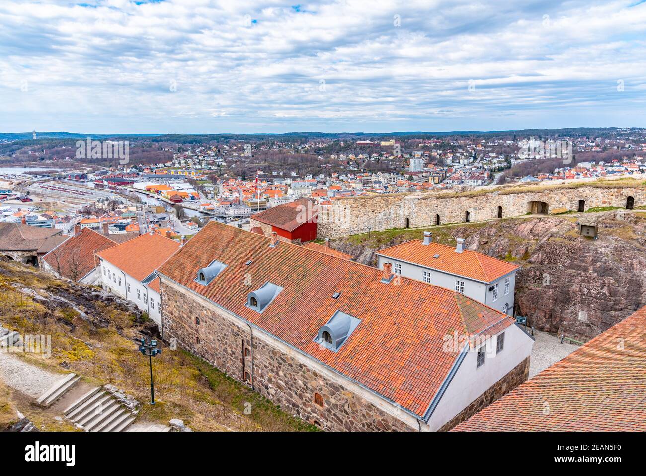 Inner courtyard of fredriksten fortress in Halden, Norway Stock Photo ...