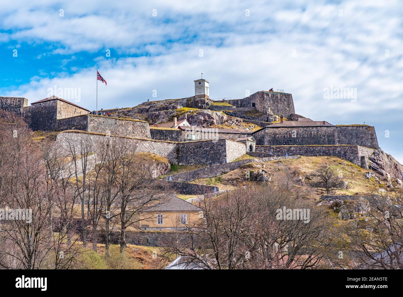 Fredriksten fortress overlooking Norwegian city Halden Stock Photo - Alamy