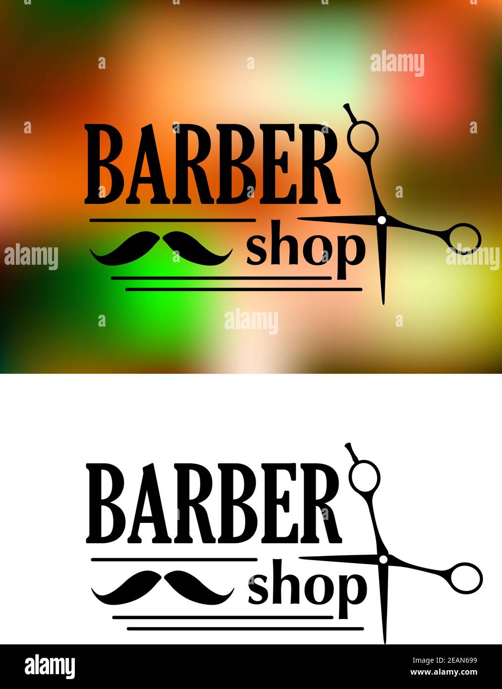 Barber shop text Stock Vector Images - Alamy