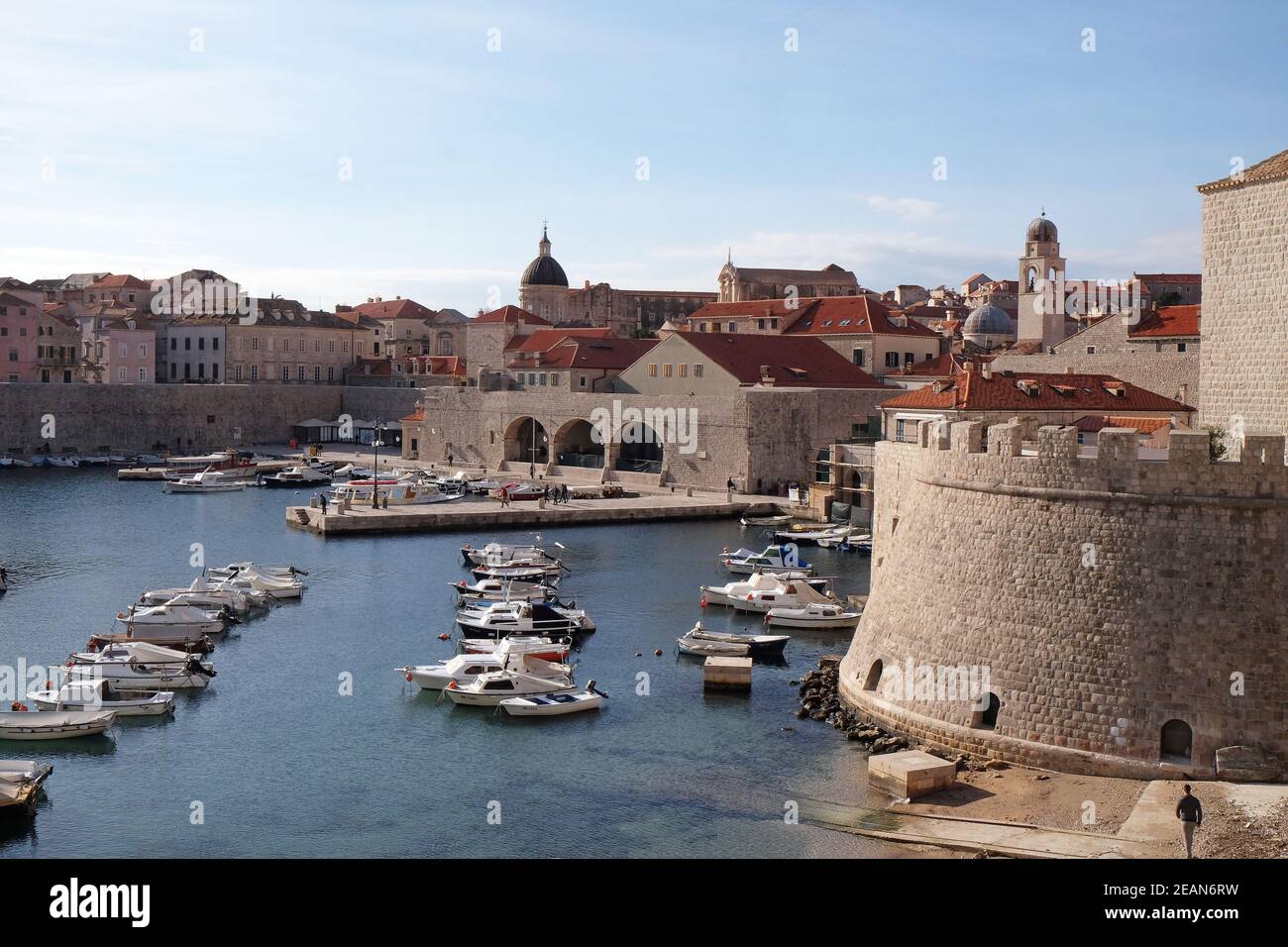 The port of the Old Town of Dubrovnik, Croatia Stock Photo - Alamy