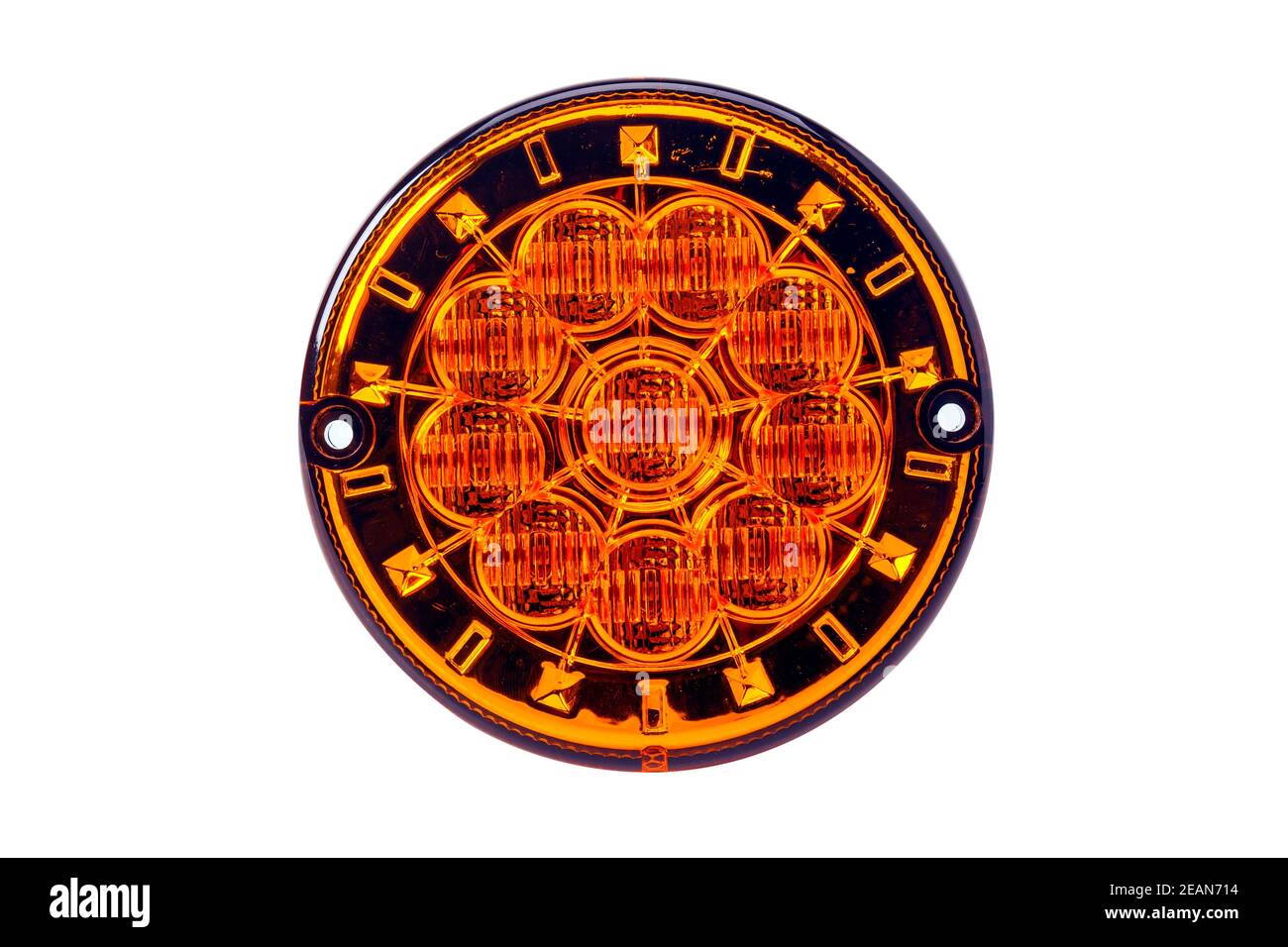 Car with bright headlights on Cut Out Stock Images & Pictures - Alamy