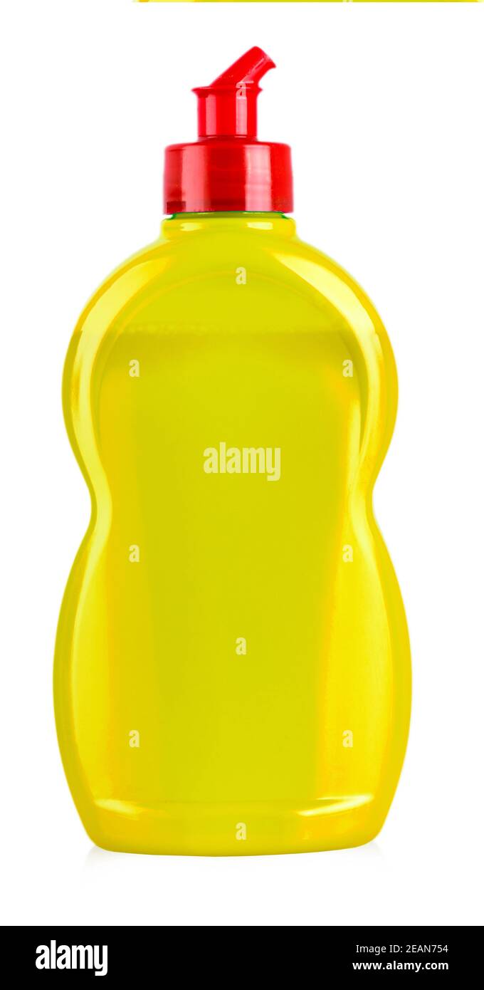 Yellow cleaning equipment isolated on a white background Stock Photo ...