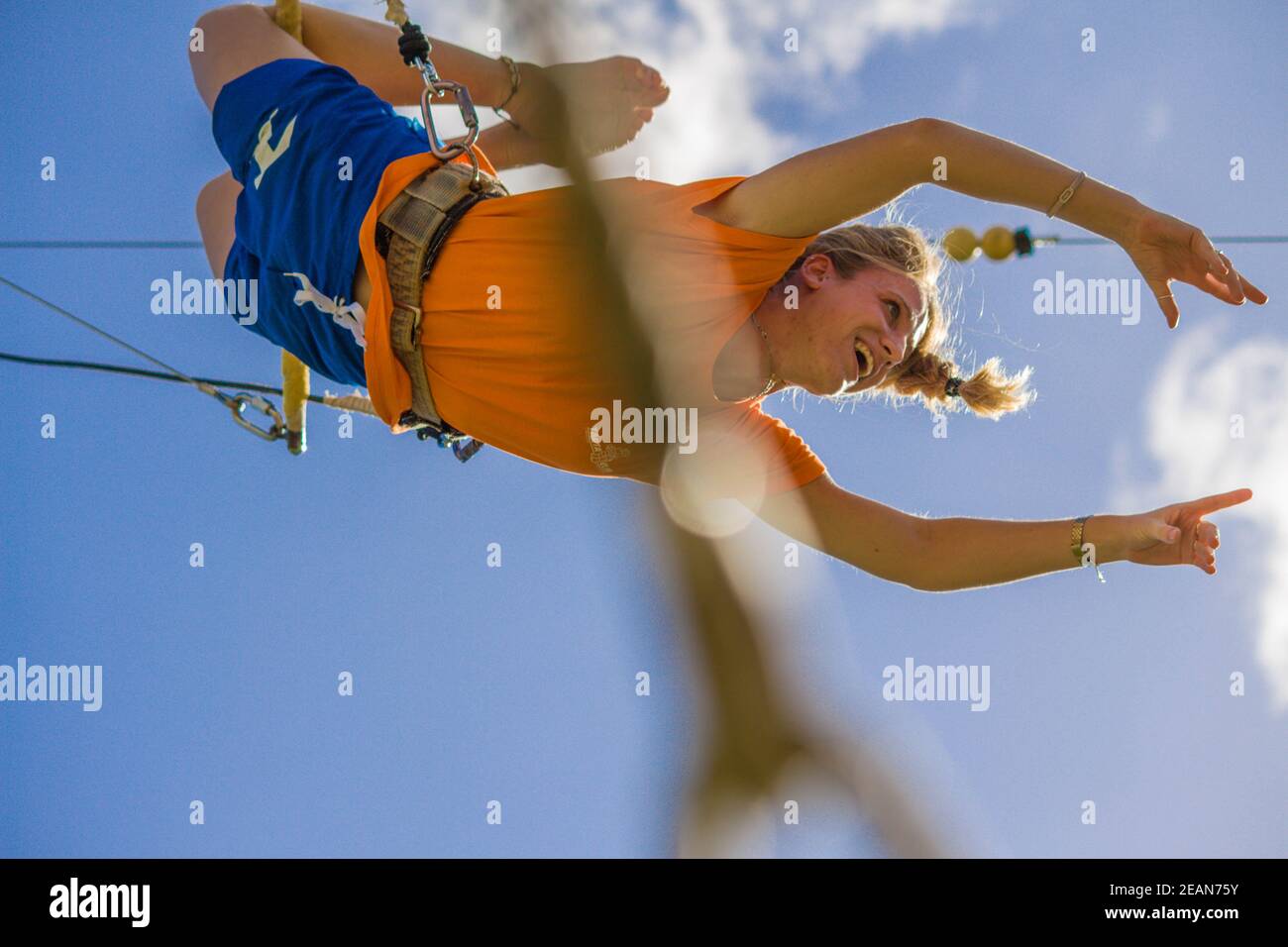 Female Trapeze Artist High Resolution Stock Photography and Images - Alamy