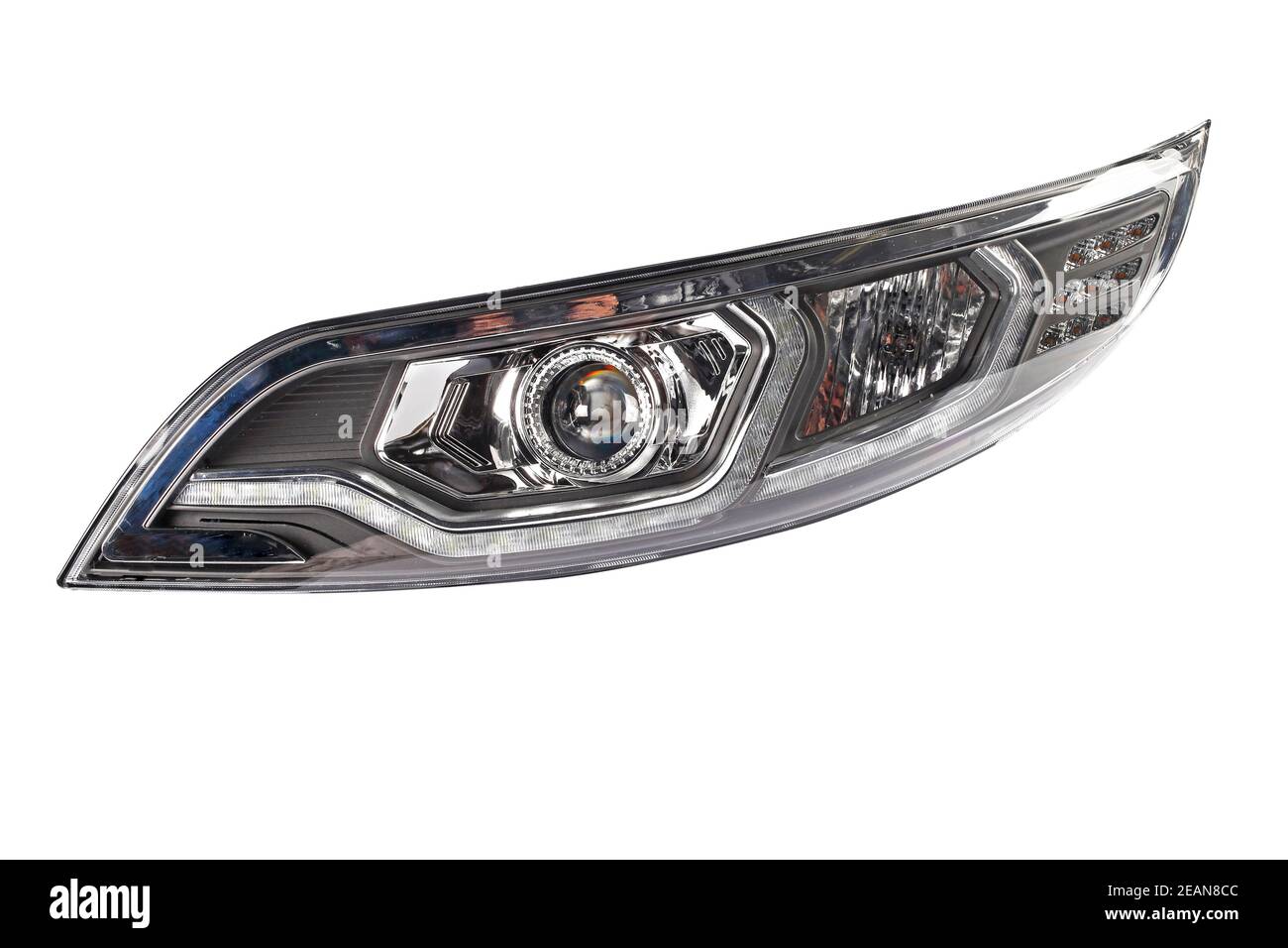 Detail of bumper and headlights Cut Out Stock Images & Pictures - Alamy