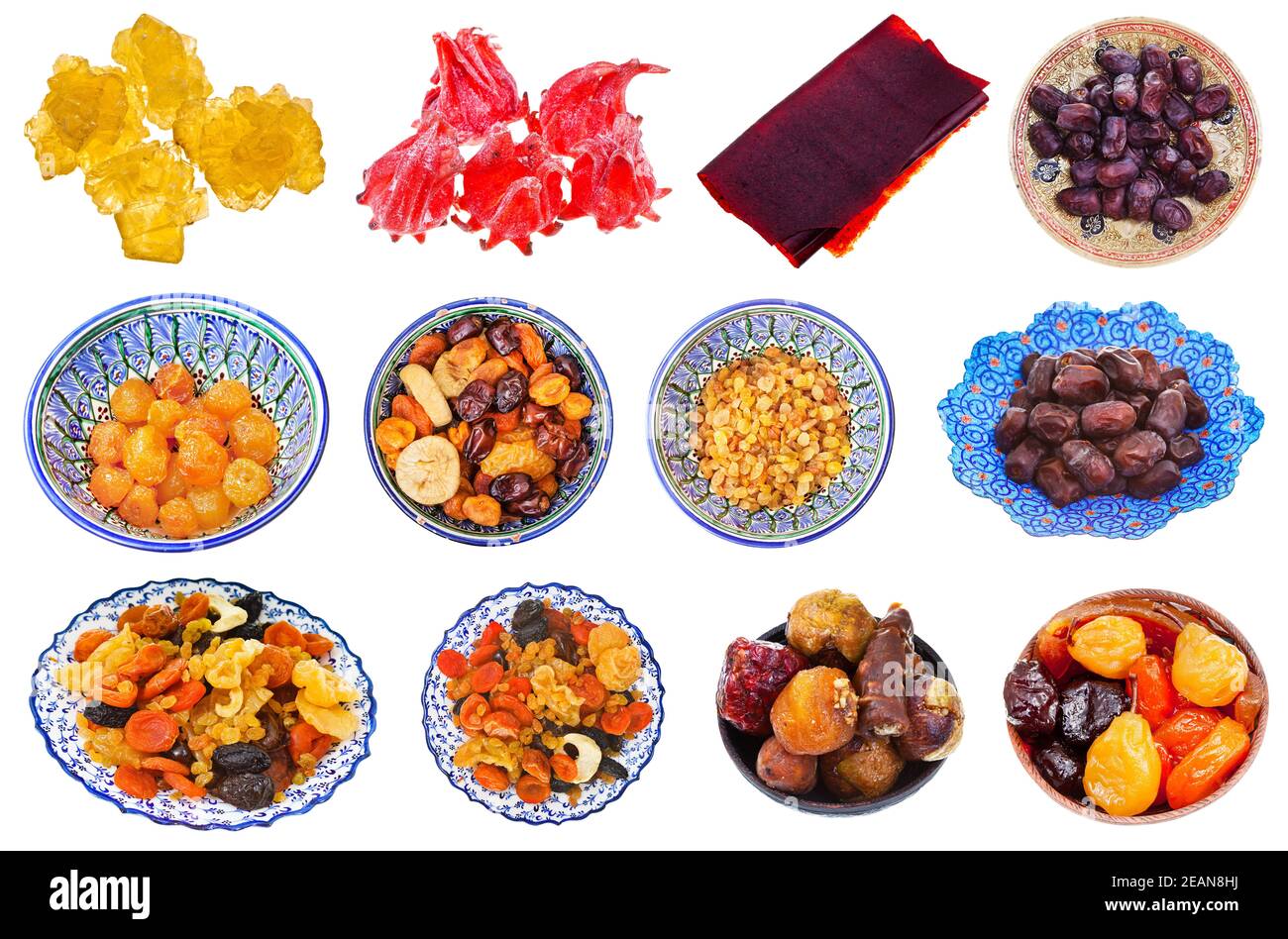 collection of various sweet dried fruits isolated Stock Photo - Alamy