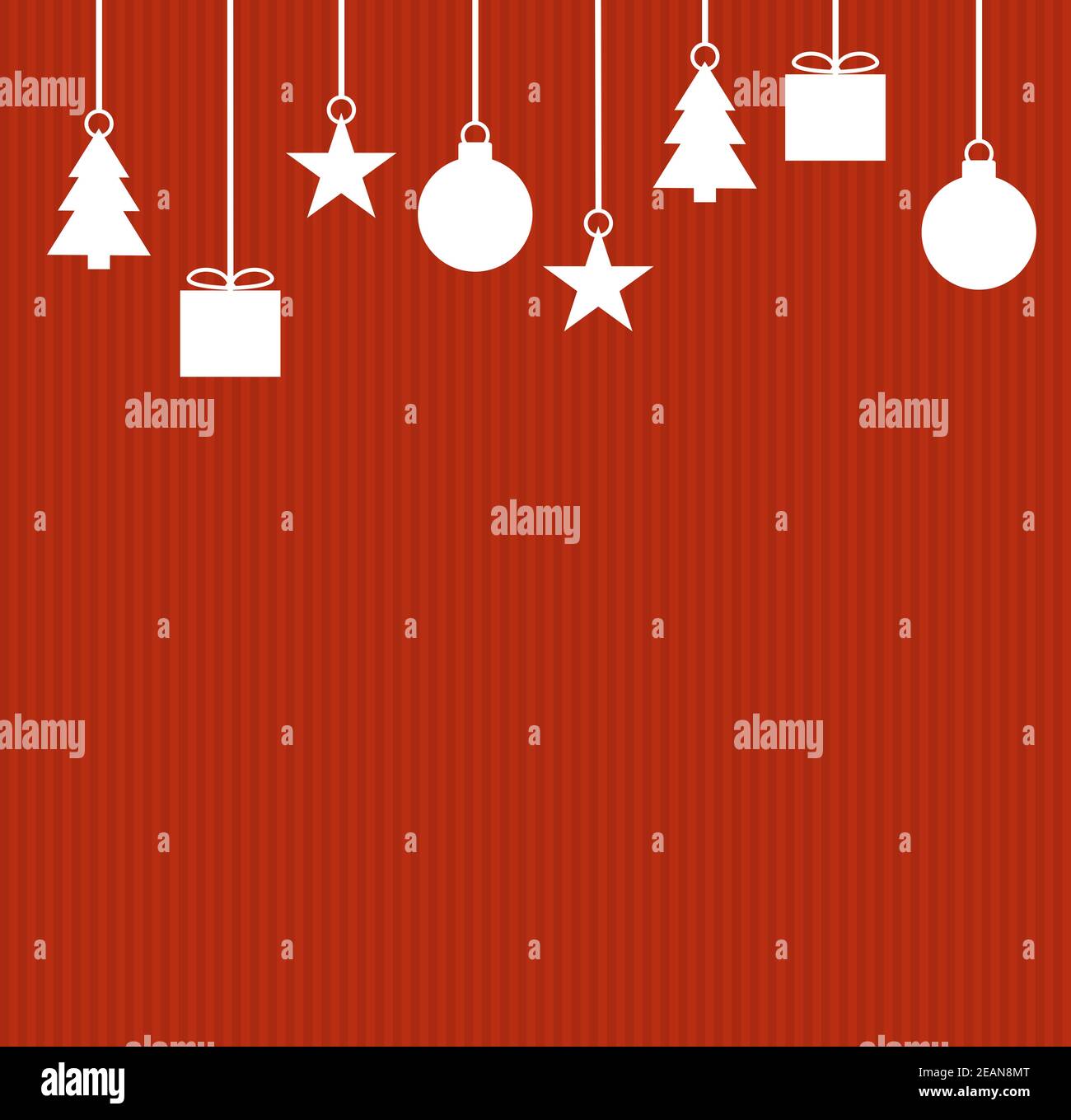 Red christmas template with white decoration Stock Photo - Alamy