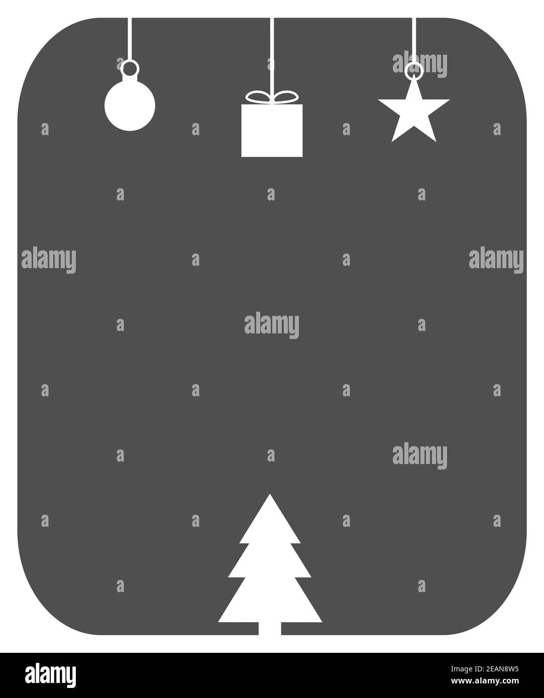 Christmas card template copy Black and White Stock Photos & Images - Alamy