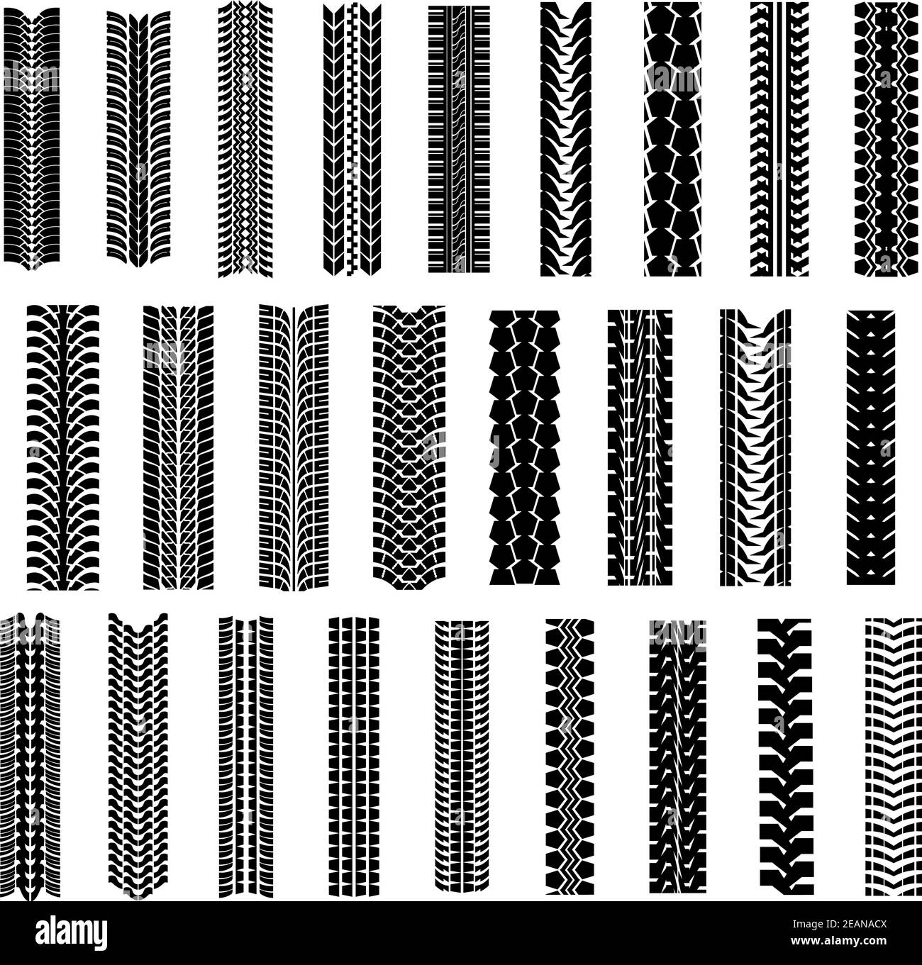 Tire shapes set isolated on white background, suitable for ...