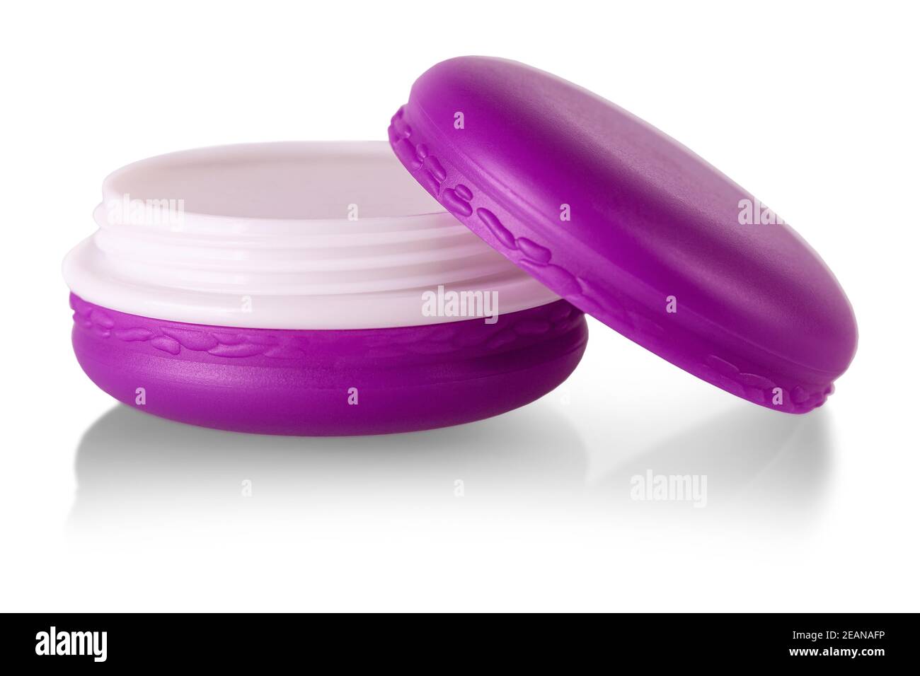 pink cosmetics cream isolated on white with clipping path Stock Photo ...