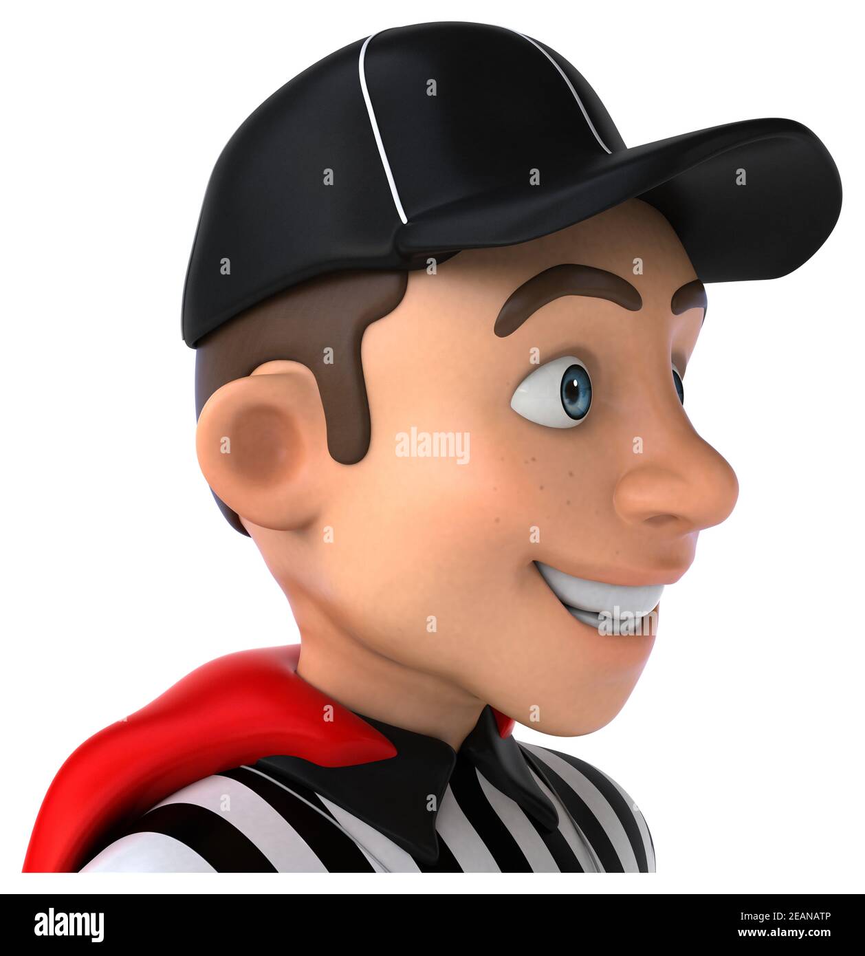 Fun 3D Illustration of an american Referee Stock Photo - Alamy
