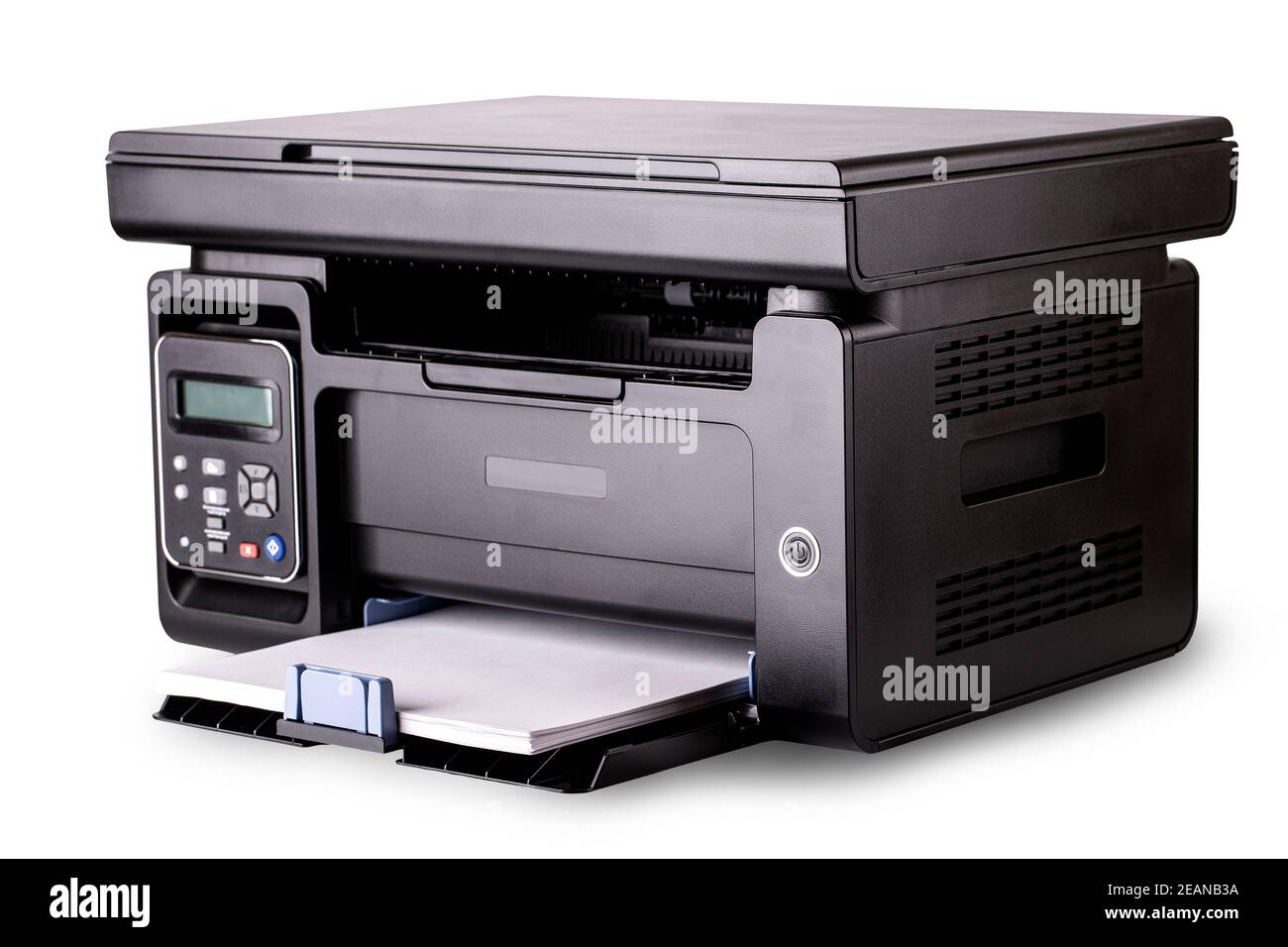 Modern style office device isolated with clipping path over white Stock ...