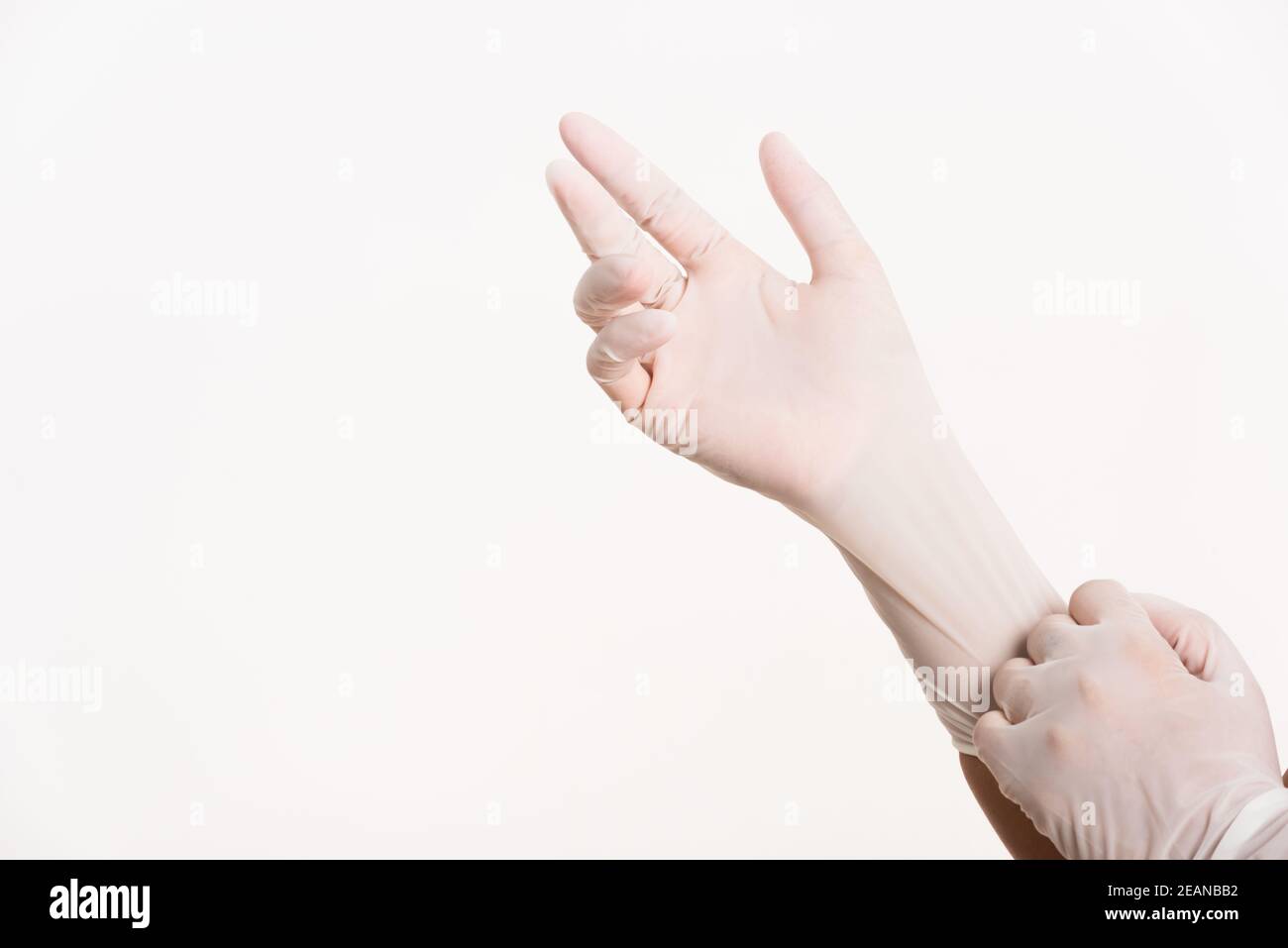 Woman wearing sanitary sterile hi-res stock photography and images - Alamy