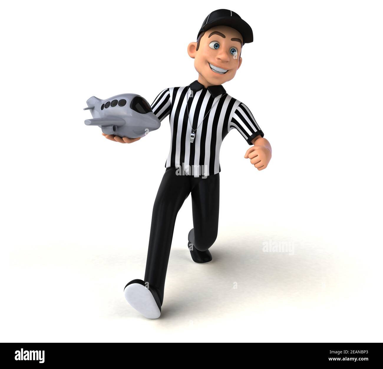 Fun 3D Illustration of an american Referee Stock Photo - Alamy