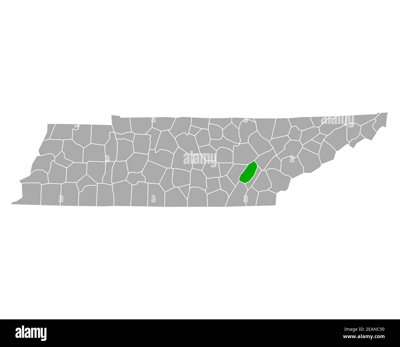 Map of Rhea in Tennessee Stock Photo - Alamy