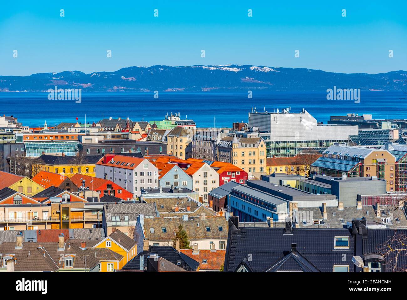 Aerial view trondheim fjord hi-res stock photography and images - Alamy