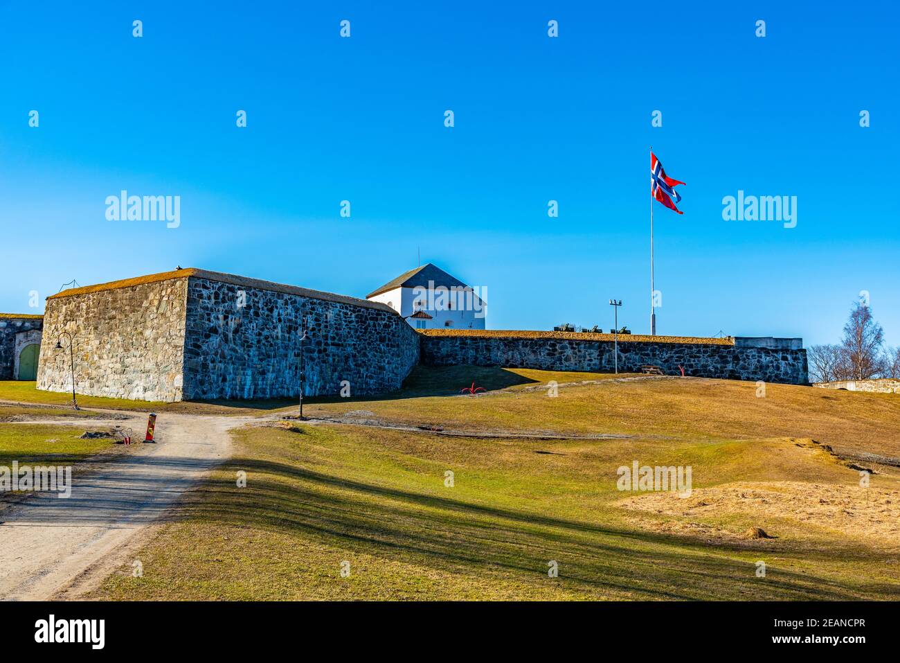 Kristiansten fortress overlooking norwegian city trondheim Stock Photo ...