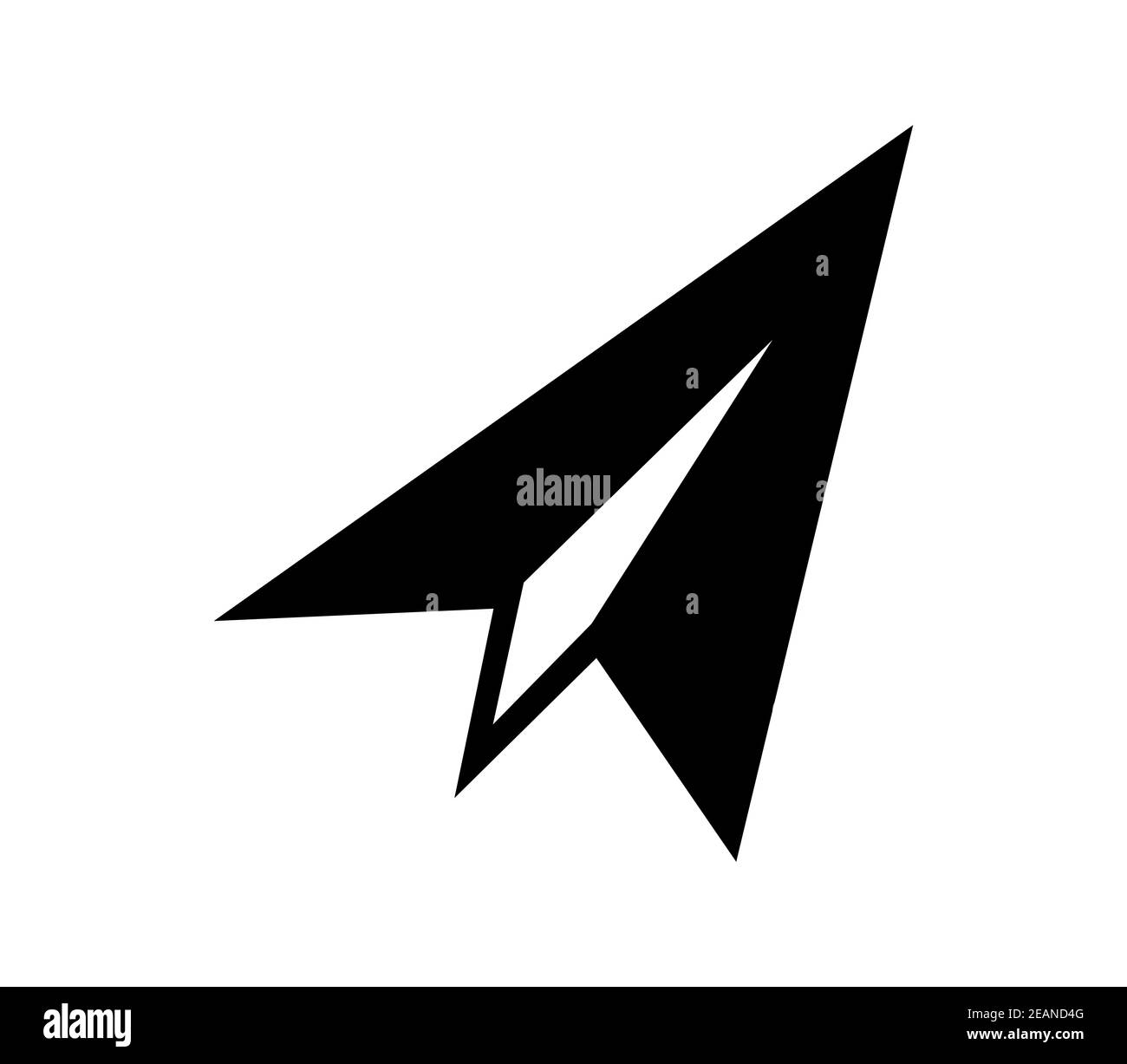 paper plane icon illustrated in vector on white background Stock Photo ...