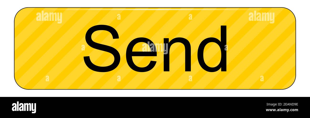 yellow Send Button on white background - illustration Stock Photo - Alamy