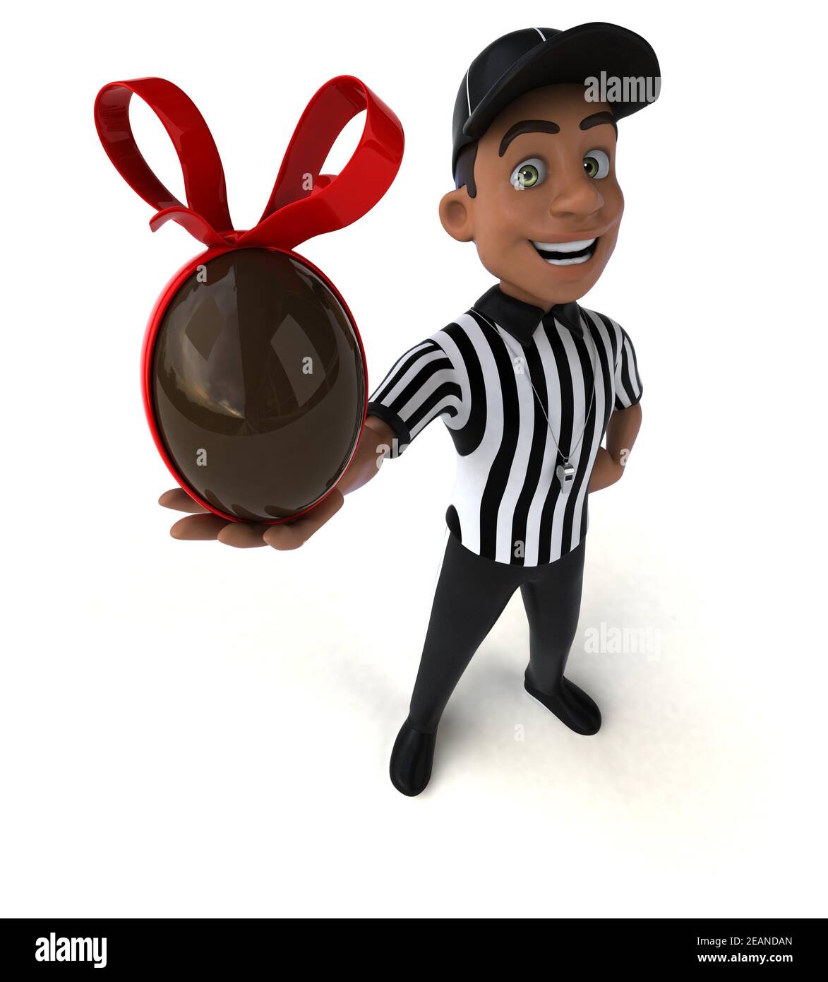 Fun 3D Illustration of an american Referee Stock Photo - Alamy