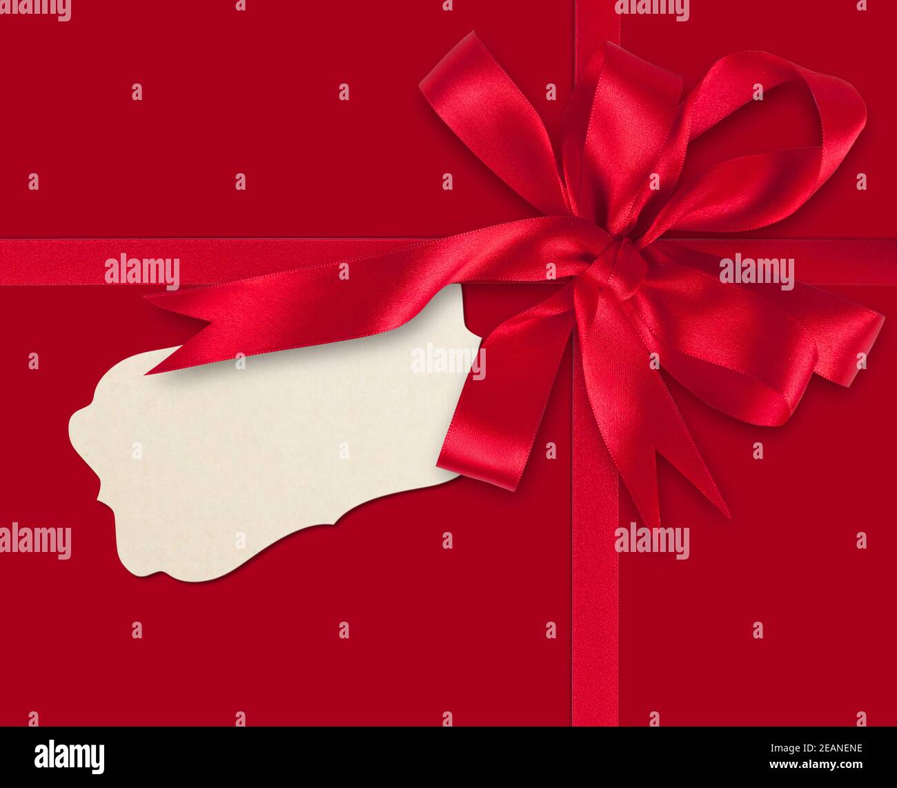 Shiny and satin ribbon. Merry christmas and happy new year greeting ...