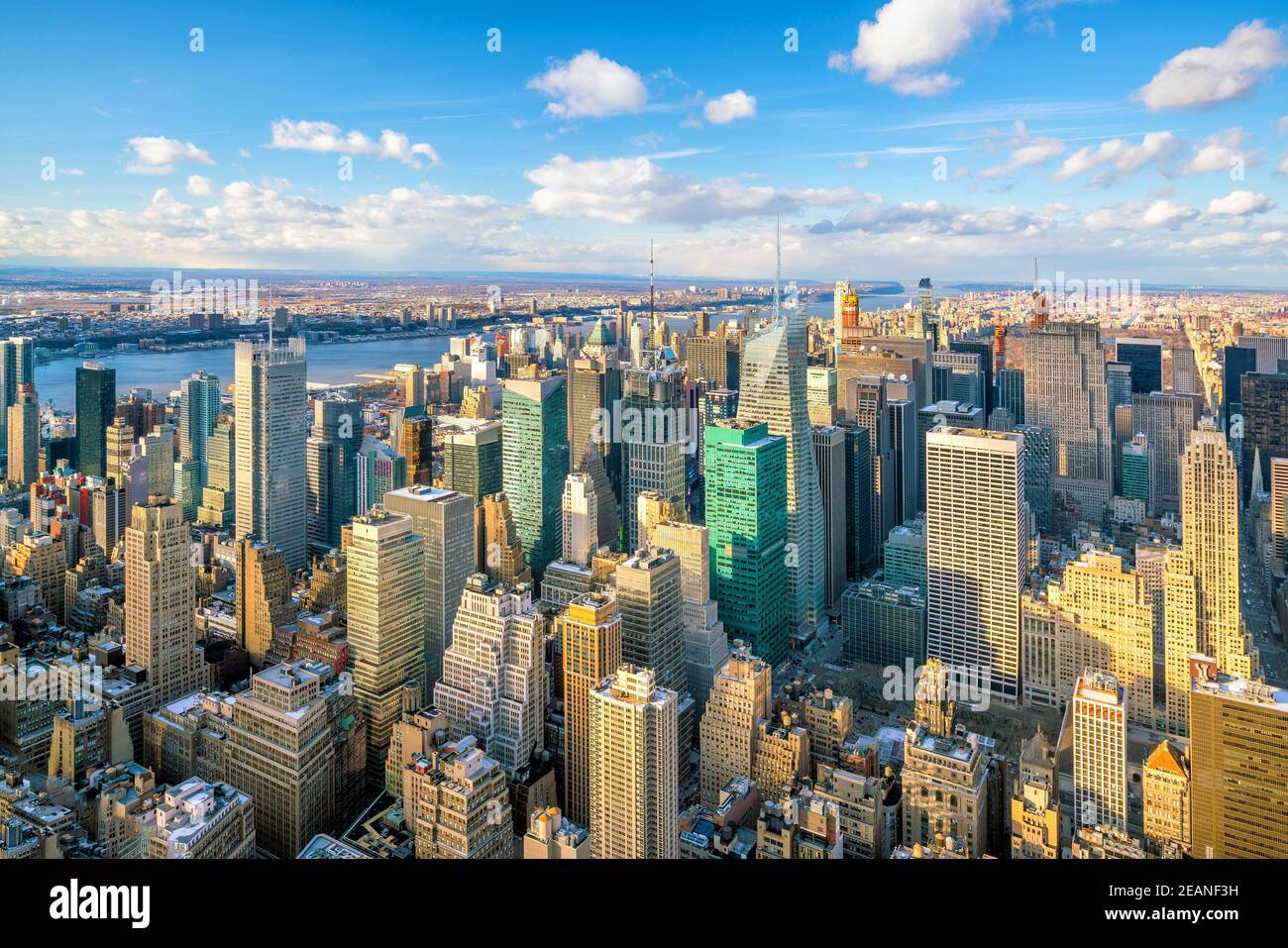 Aerial view of Manhattan skyline, New York City Stock Photo - Alamy