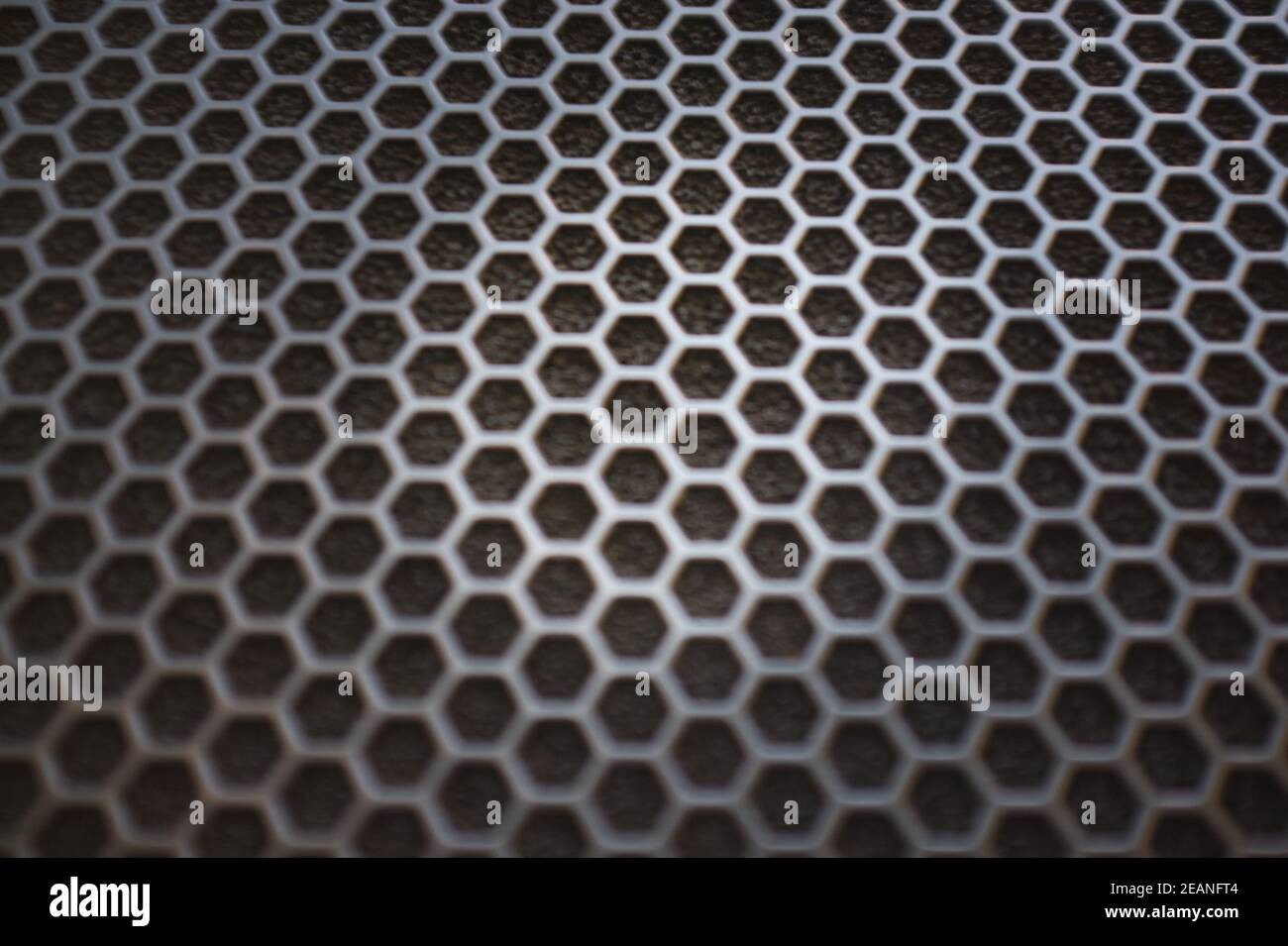 Hexagon Steel grating of loudspeaker , full frame black grid of a ...