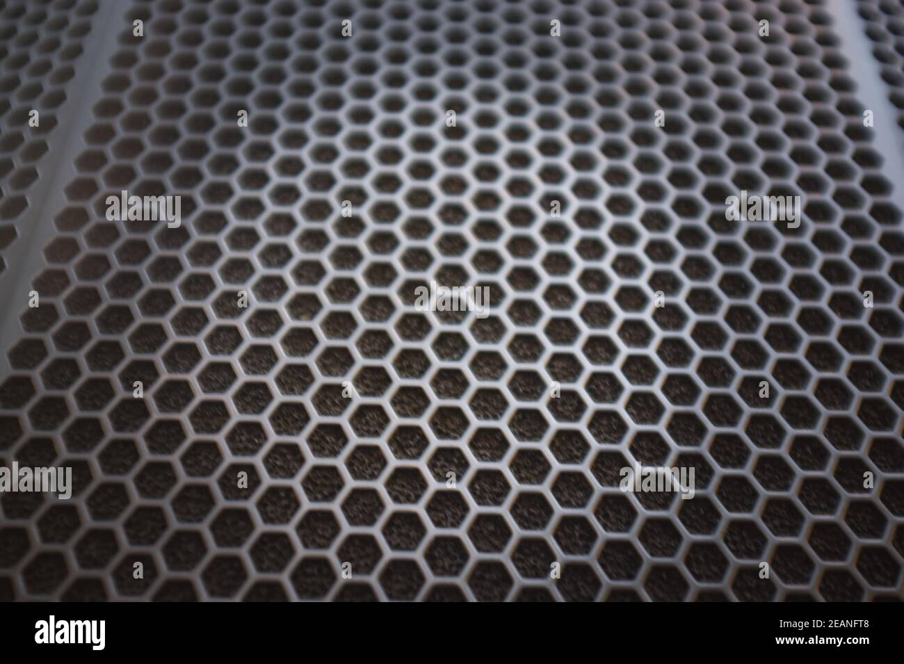 Hexagon Steel grating of loudspeaker , full frame black grid of a ...