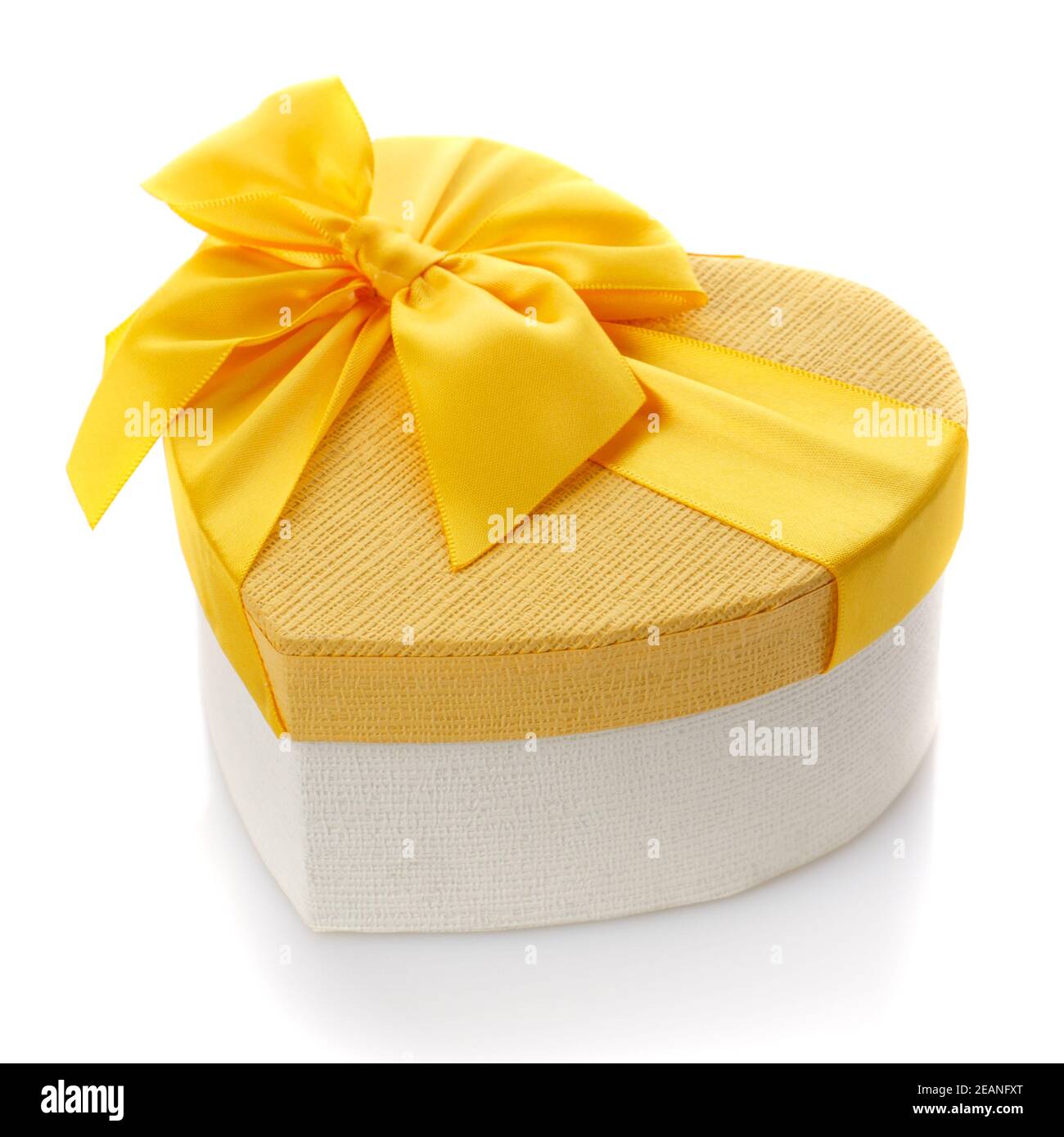 Yellow love open gift box hi-res stock photography and images - Alamy