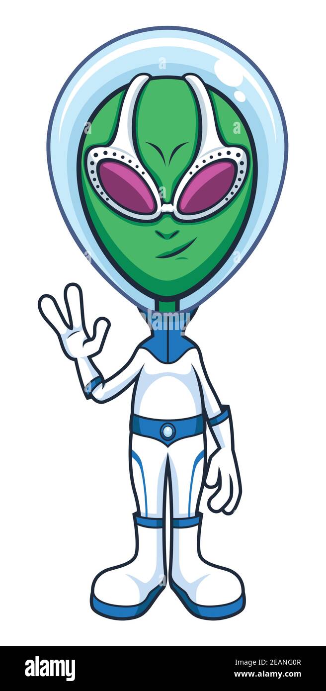 Alien character in ufo Cut Out Stock Images & Pictures - Alamy