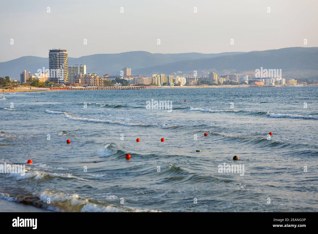 Sea waves on a warm summer day. Sunny beach Stock Photo - Alamy