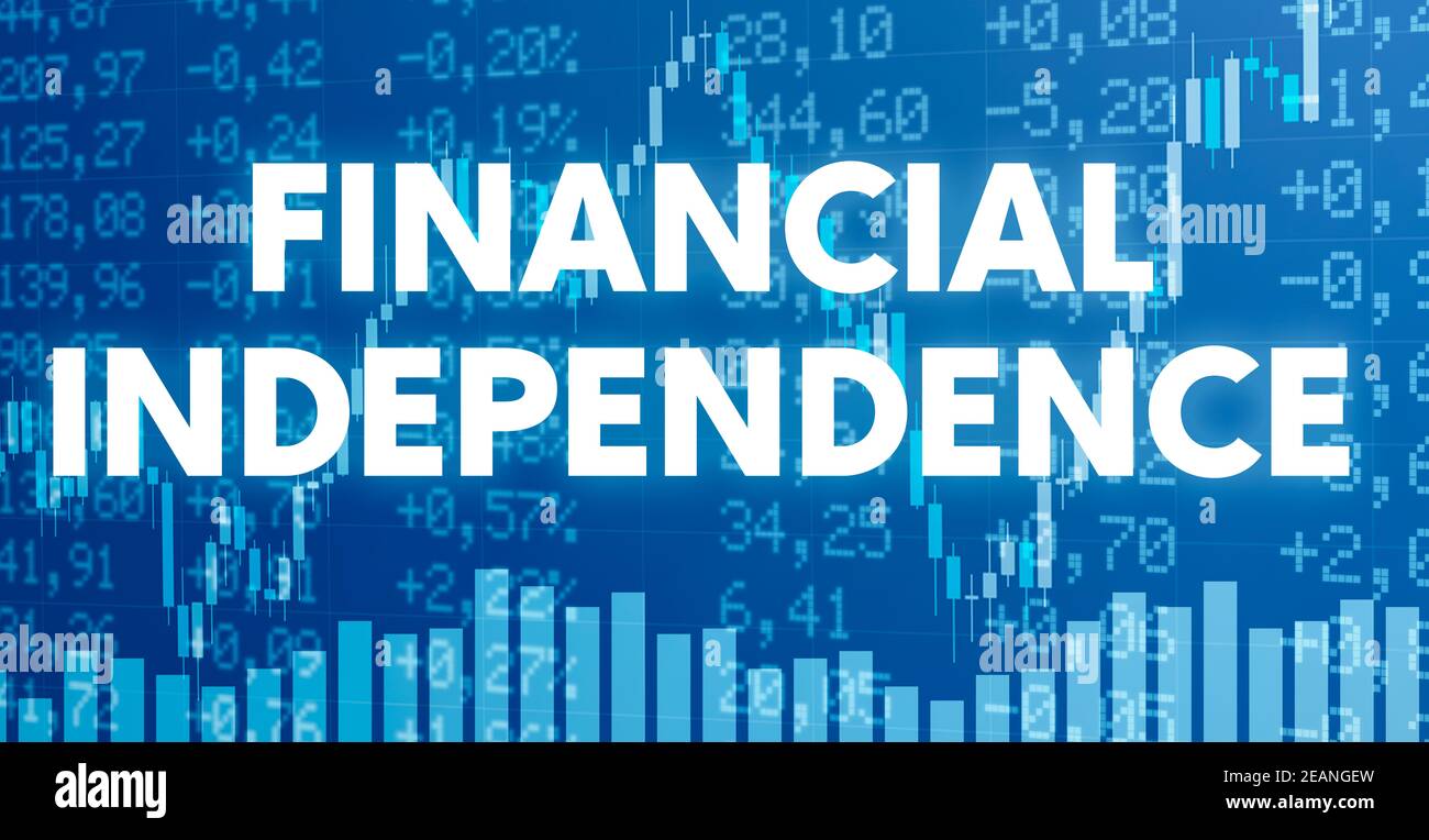 Conceptual image with financial charts and graphs - Financial ...