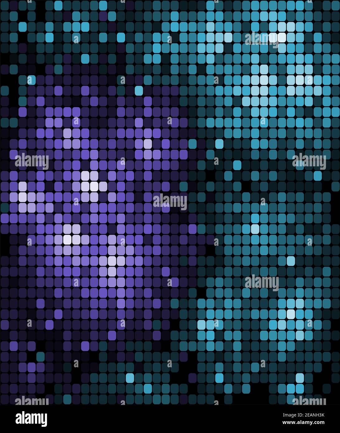 Abstract colorful including purple, cyan pattern of graduated dots for ...