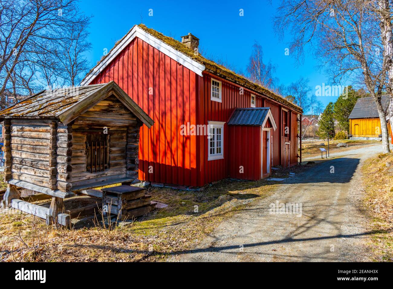 Examples of rural architecture in the Trondelag folk museum in ...
