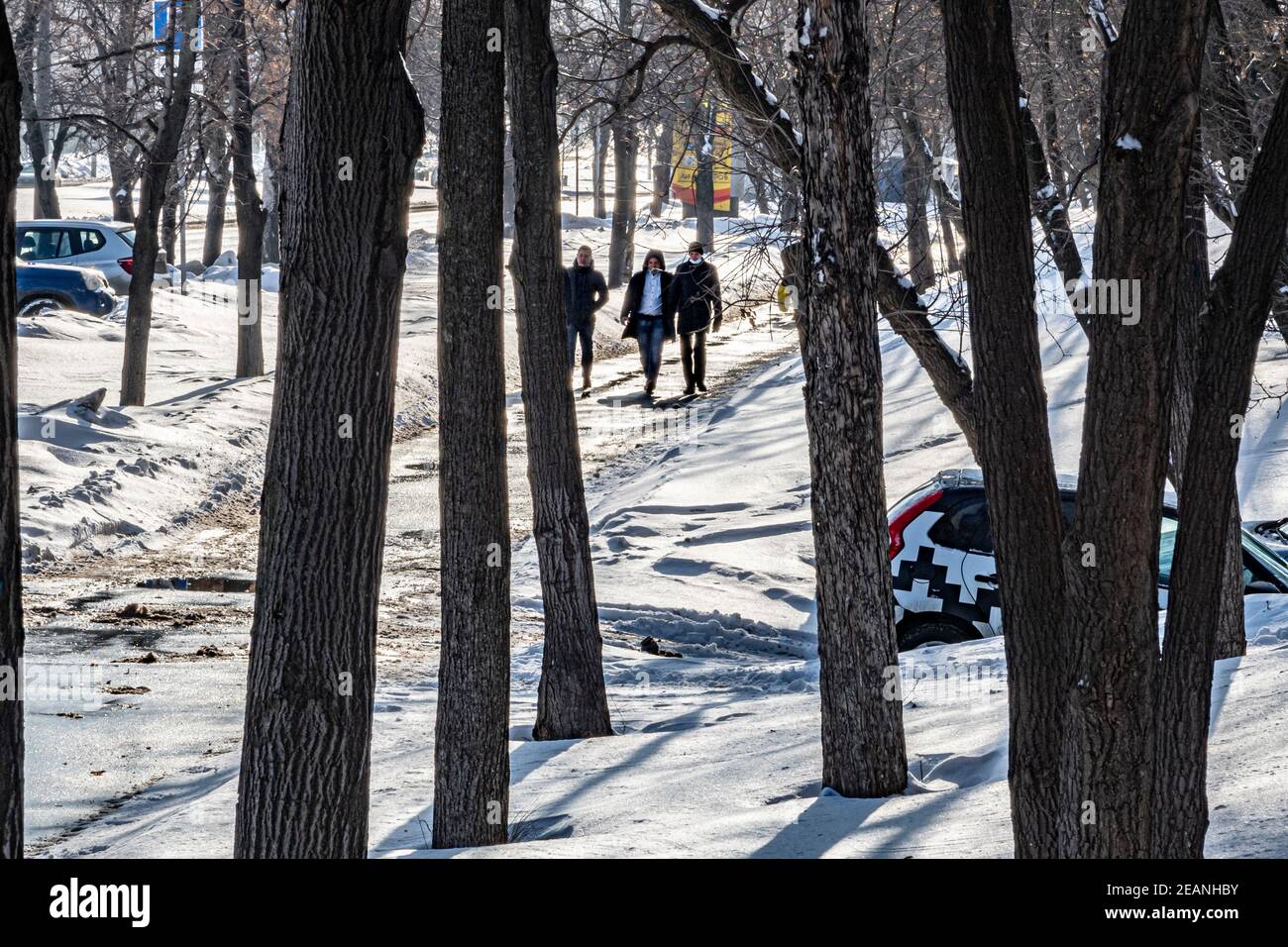 Russia, Moscow. People walk in a street Stock Photo - Alamy