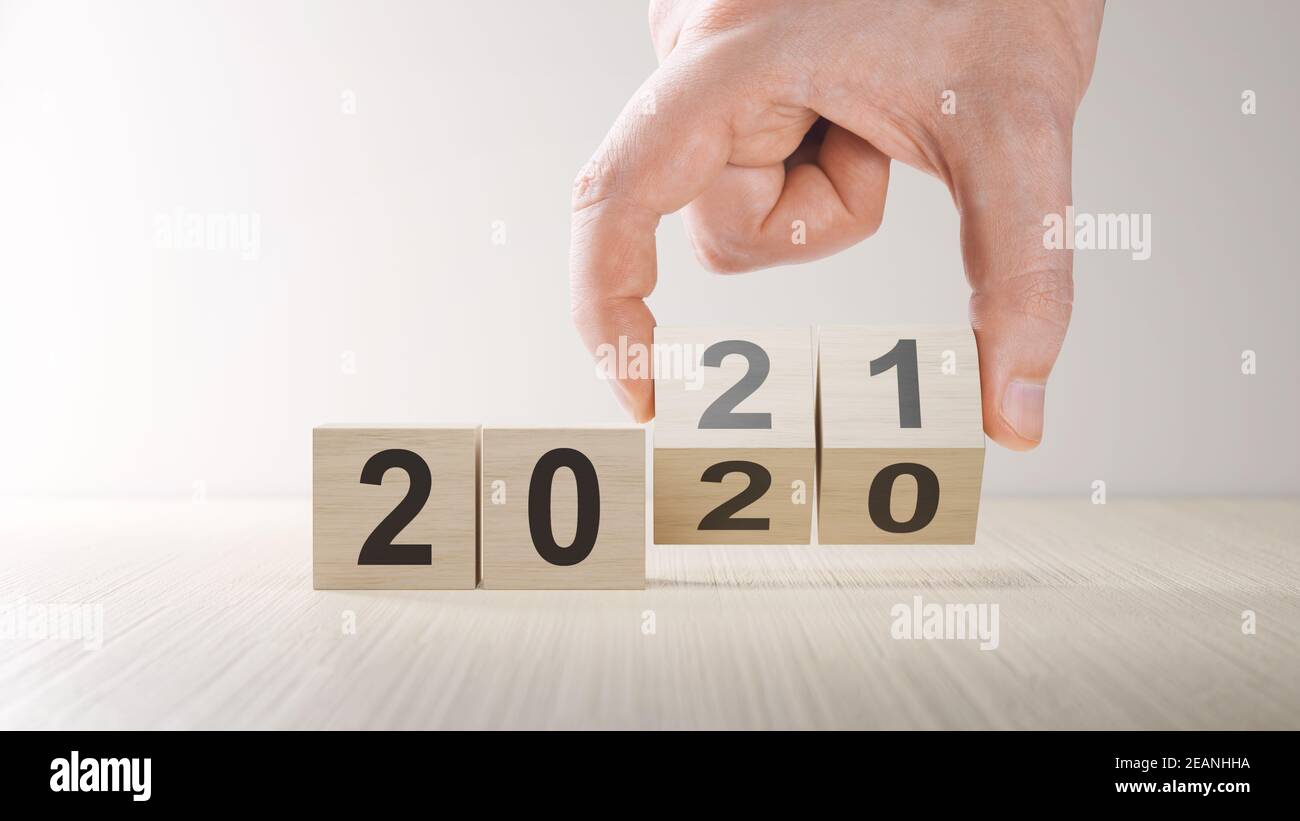 Happy New Year Background. Goal for 2021. 3D illustration Stock Photo ...