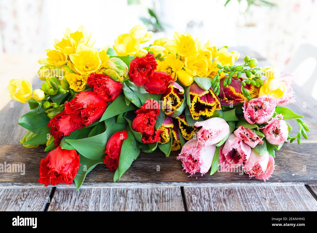 Colorful spring flowers Stock Photo - Alamy
