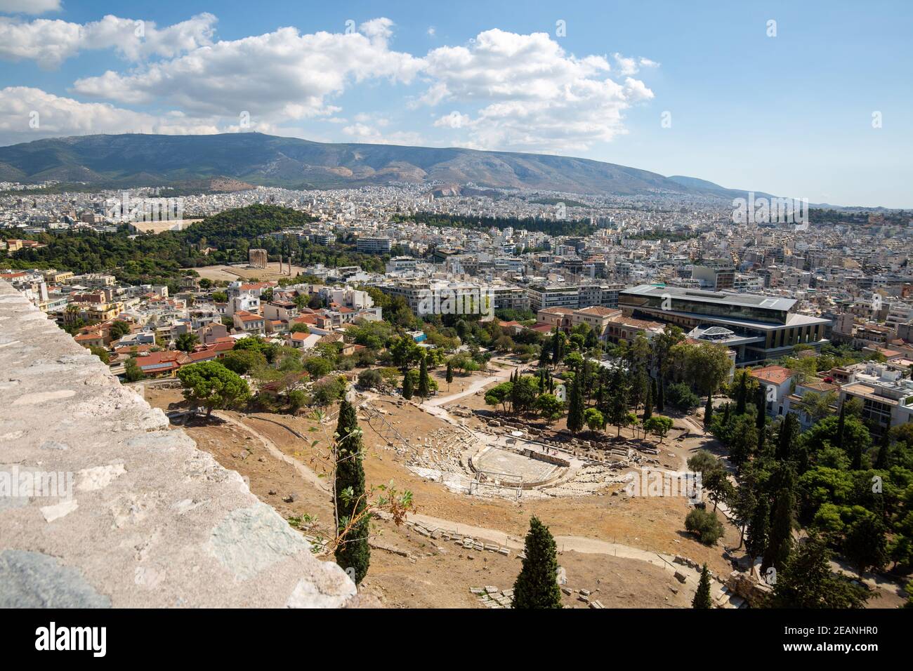 Aerial view of buildings and hills in Athens, Greece Stock Photo - Alamy