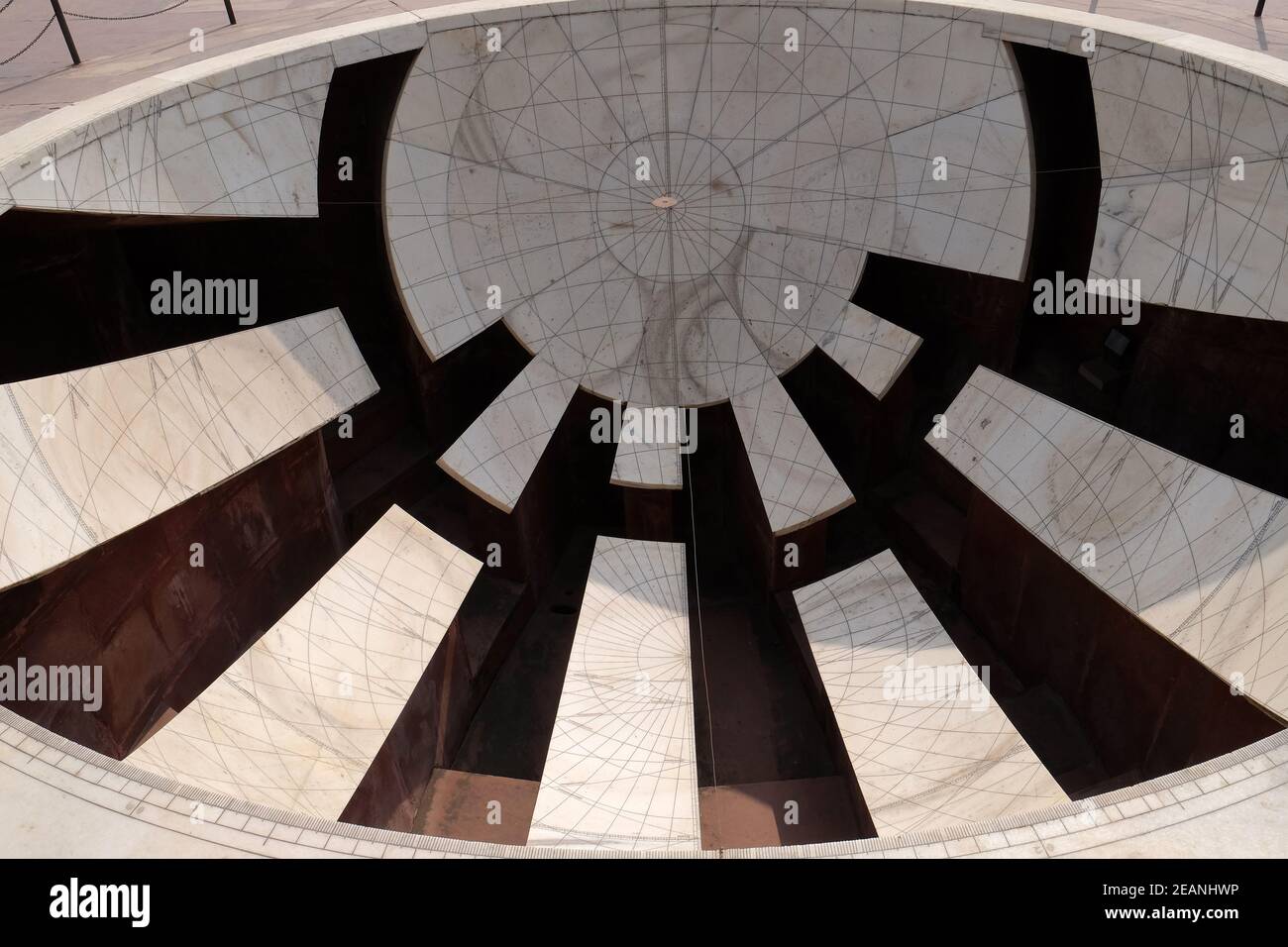 Detail of the Jai Prakash Yantra, a sundial which measures altitudes ...