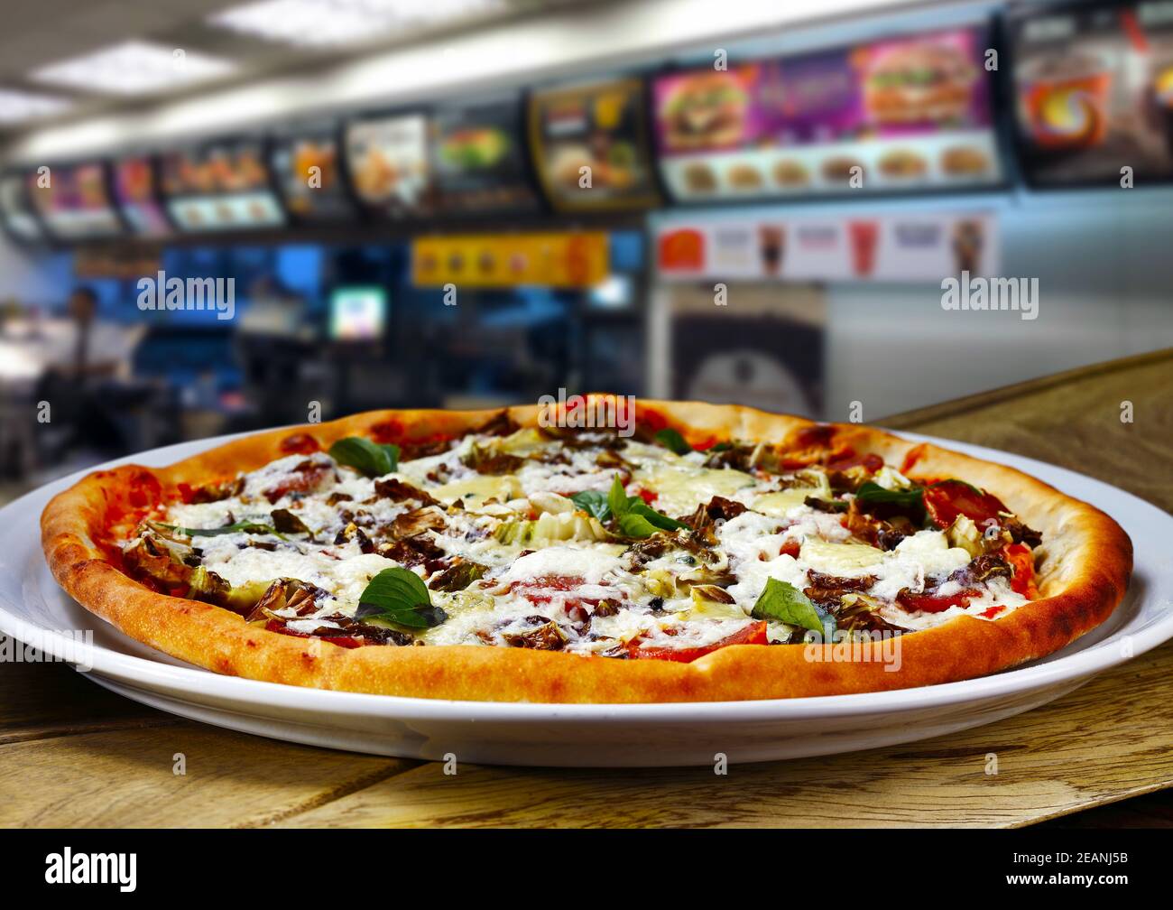 Pizza fast food Stock Photo - Alamy