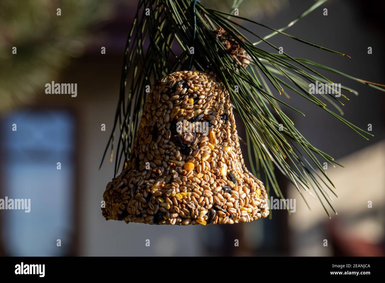 Bell from various grains, a delicacy for all the birds in the garden ...