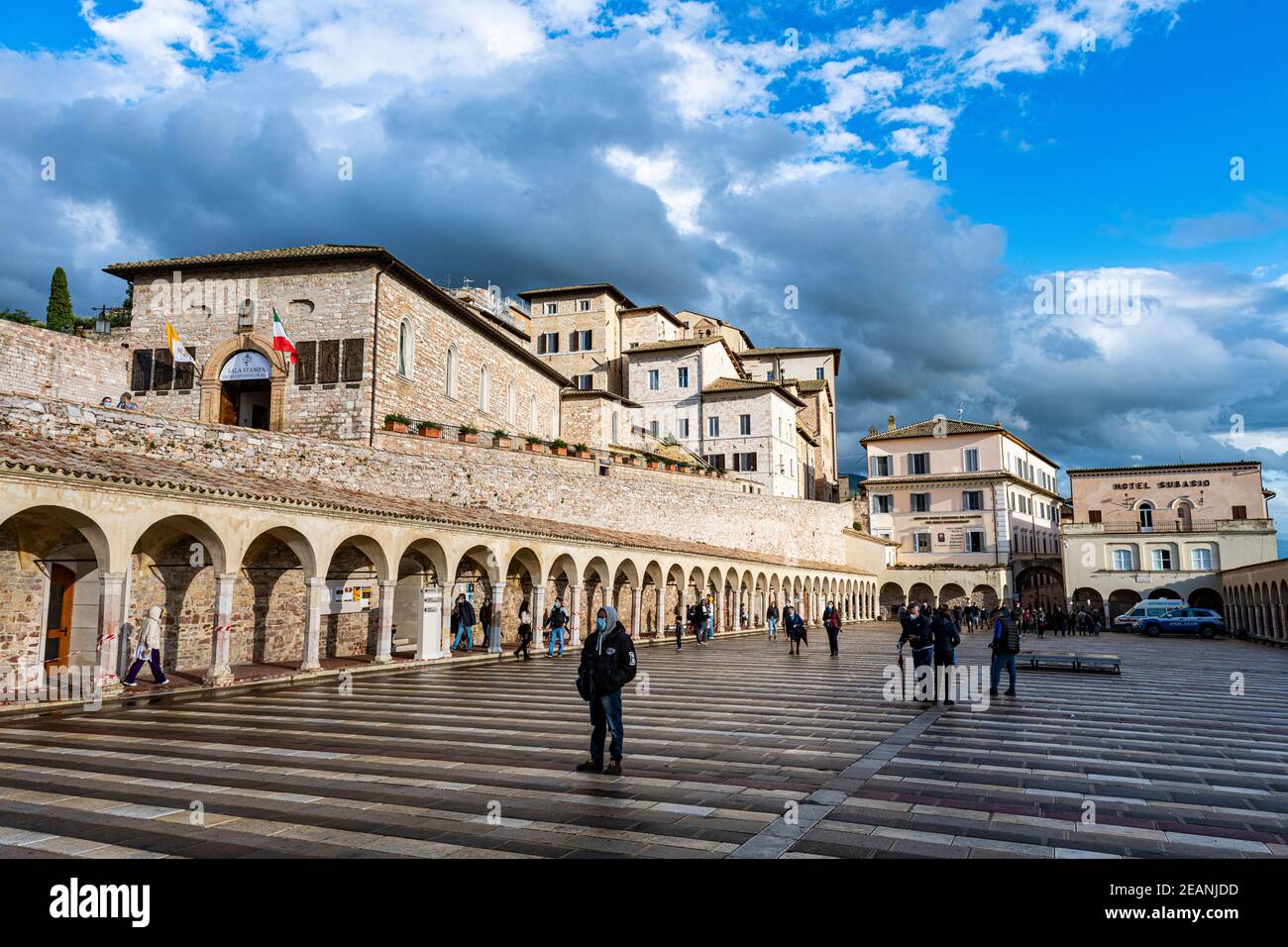 Square in front of the Basilica of Saint Francis of Assisi, UNESCO ...