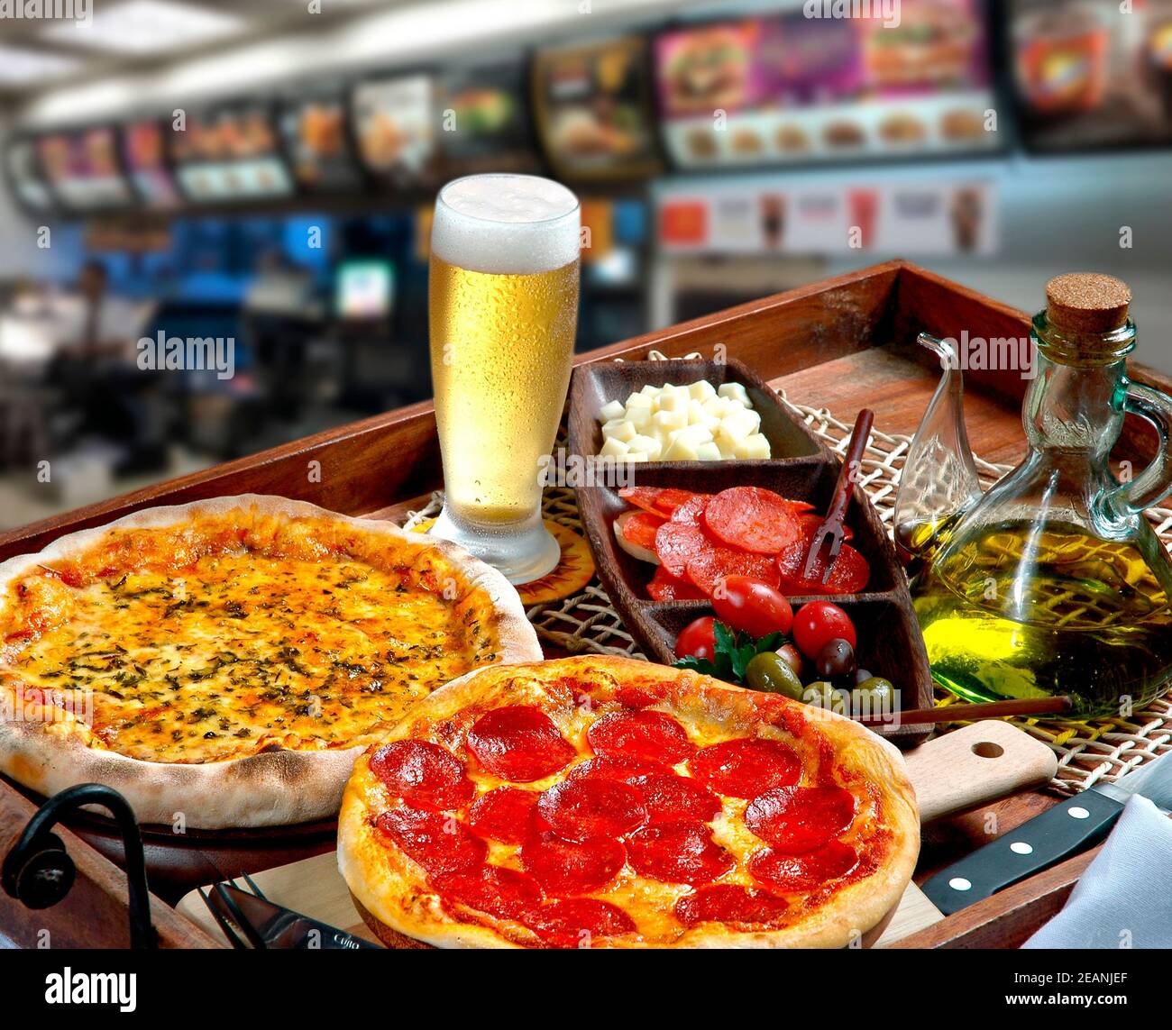 Pizza fast food Stock Photo - Alamy