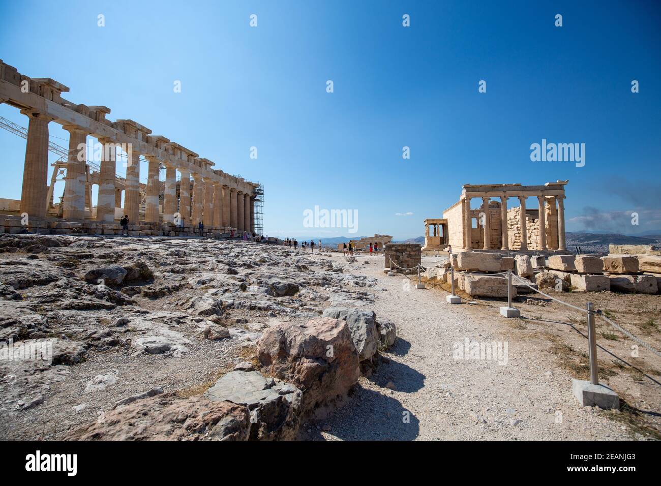Beautiful shot of the Acropolis citadel in Athens, Greece Stock Photo ...
