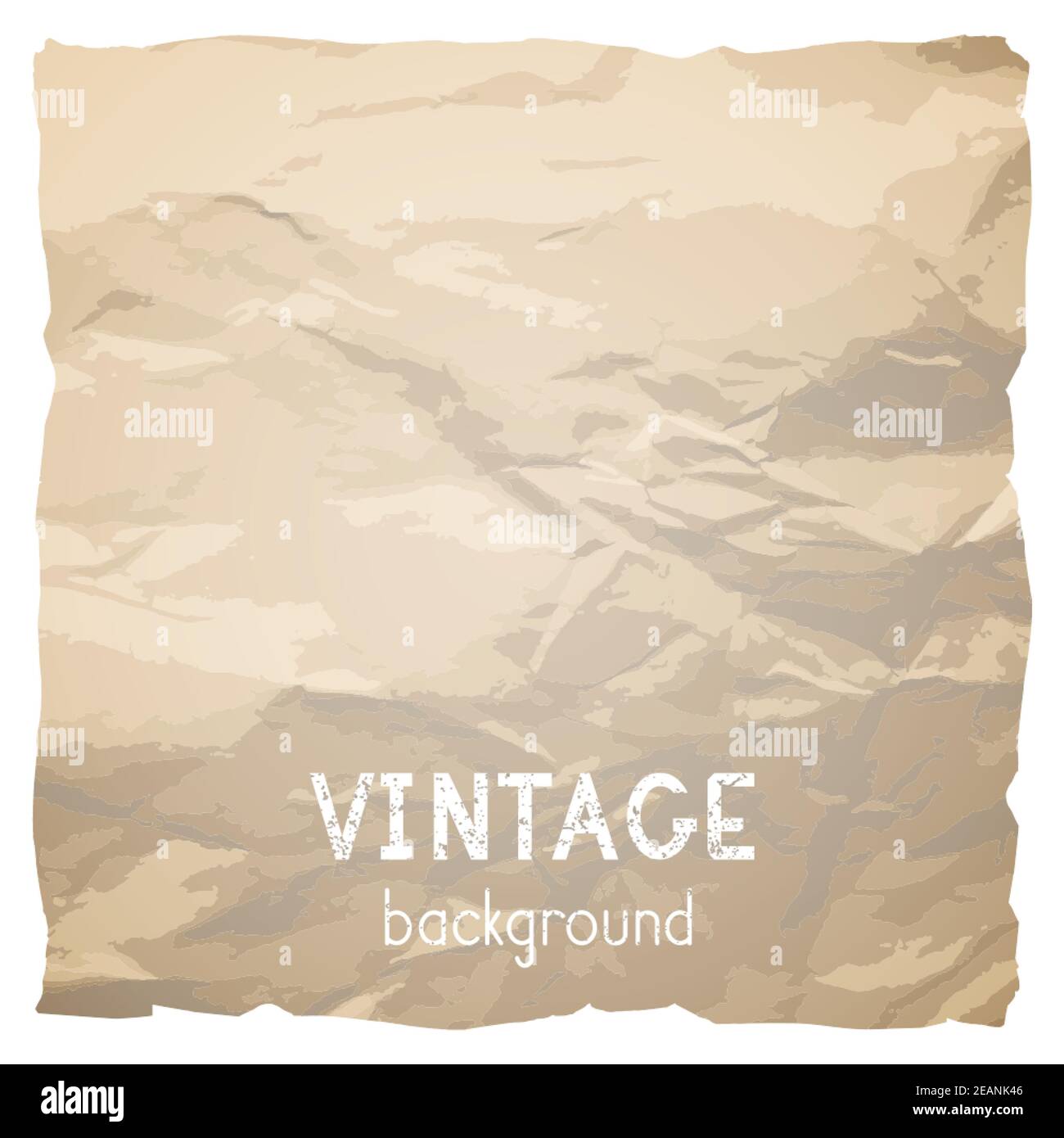 Vector vintage background with torn edges. Grunge texture of old paper ...