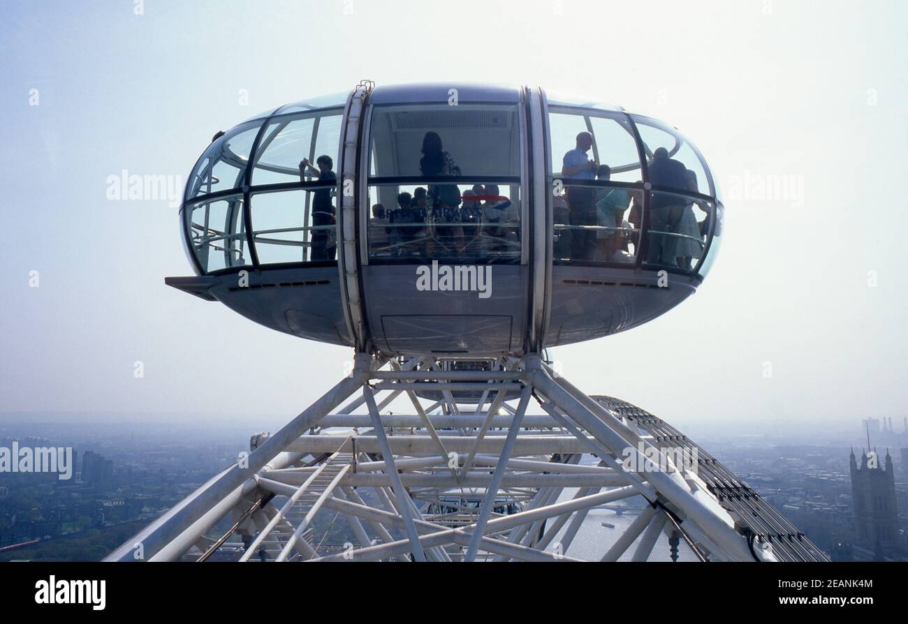 London eye pod looking out hi-res stock photography and images - Alamy